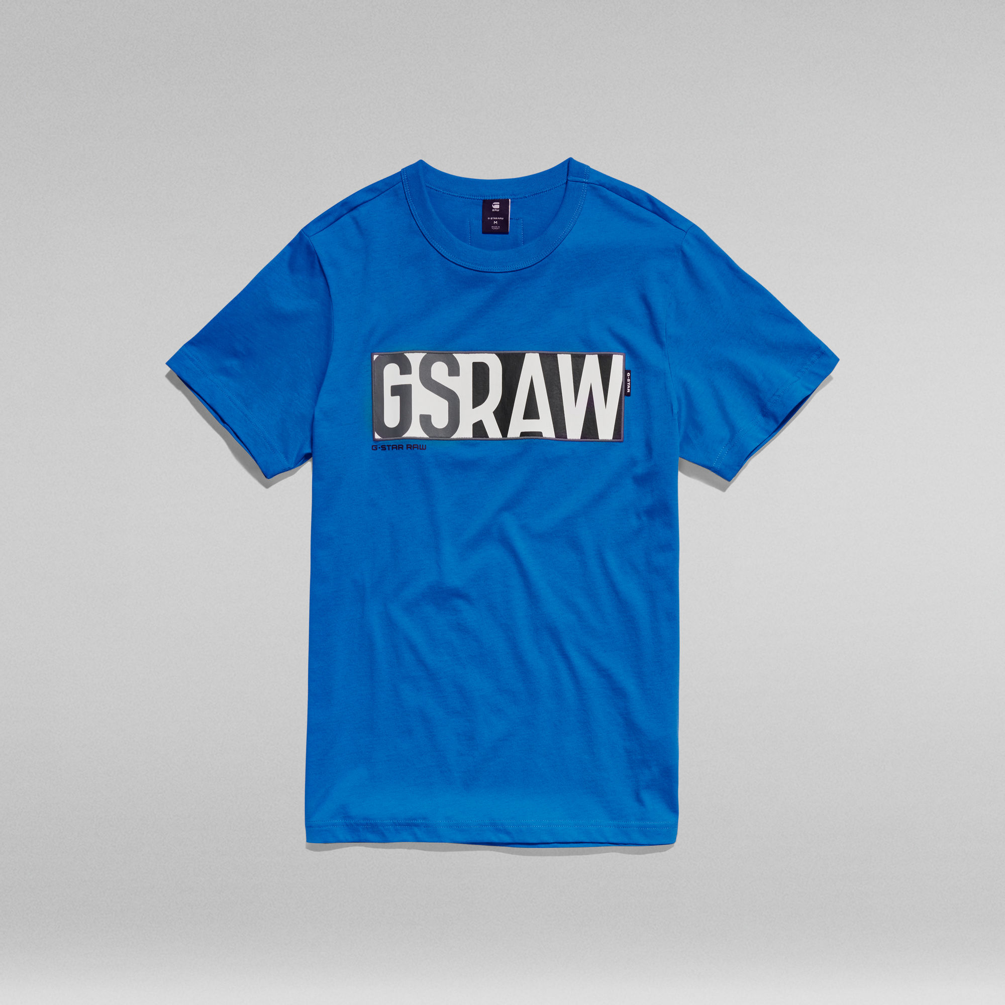 GS Raw Denim Logo T-Shirt | Men | Medium blue | G-STAR Outlet