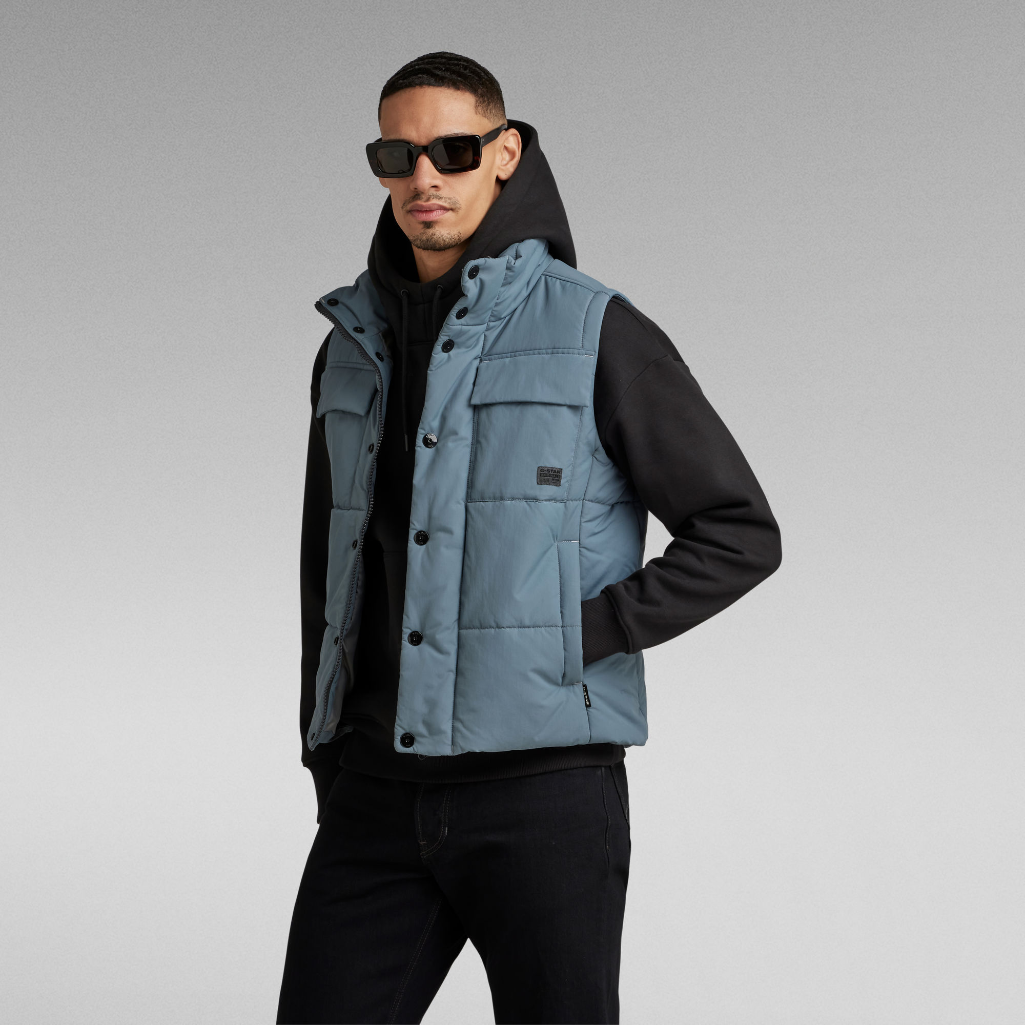 Foundation Padded Vest | Men | Grey | G-STAR Outlet