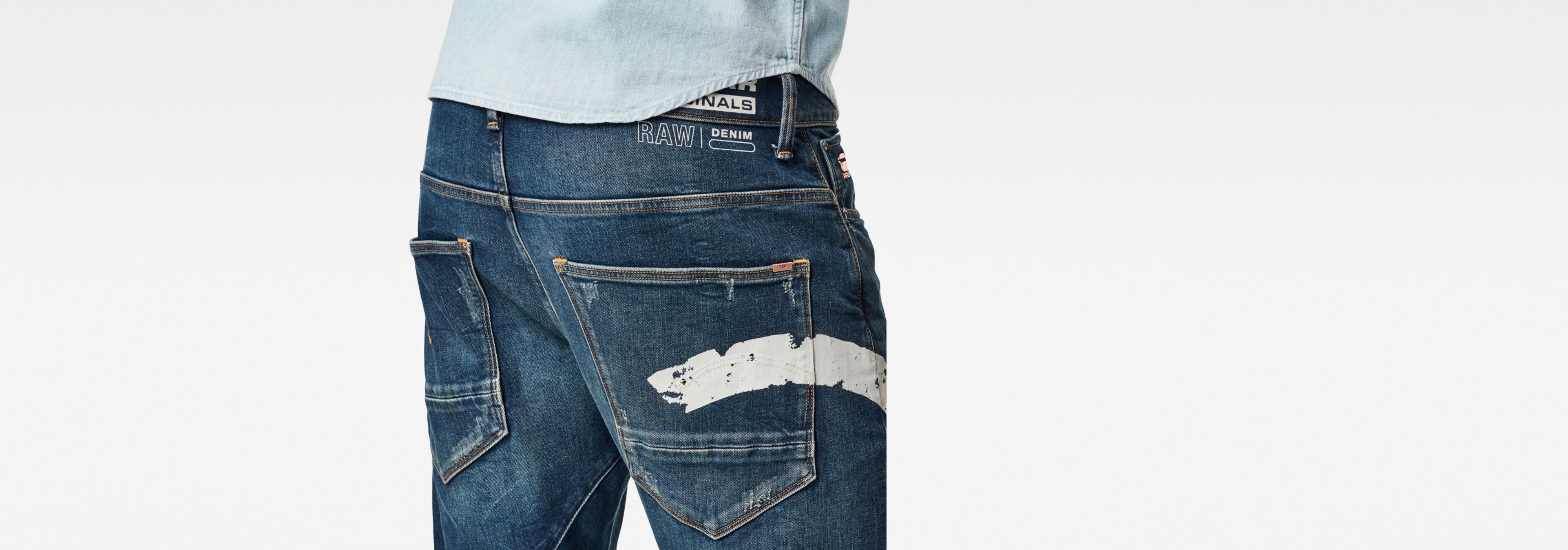 Arc 3D Slim Wokkie Artwork Jeans | Medium blue | G-Star RAW® ZA
