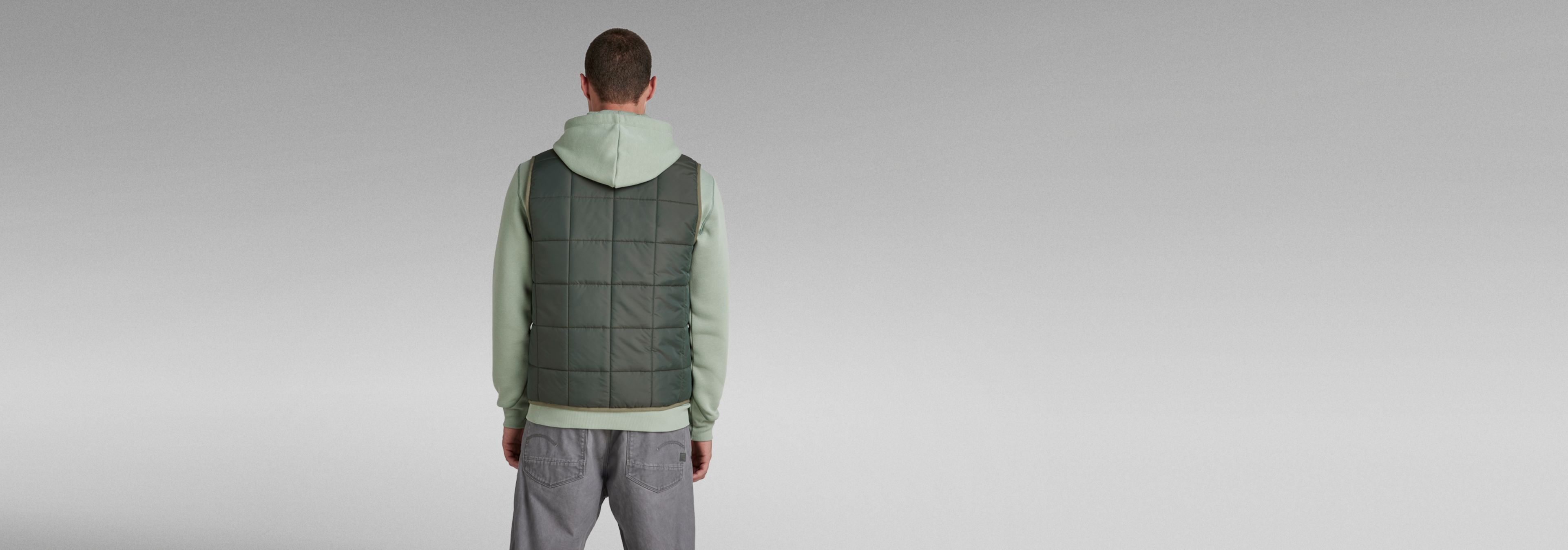 Chaleco Meefic Square Quilted | Verde | G-Star RAW® ES