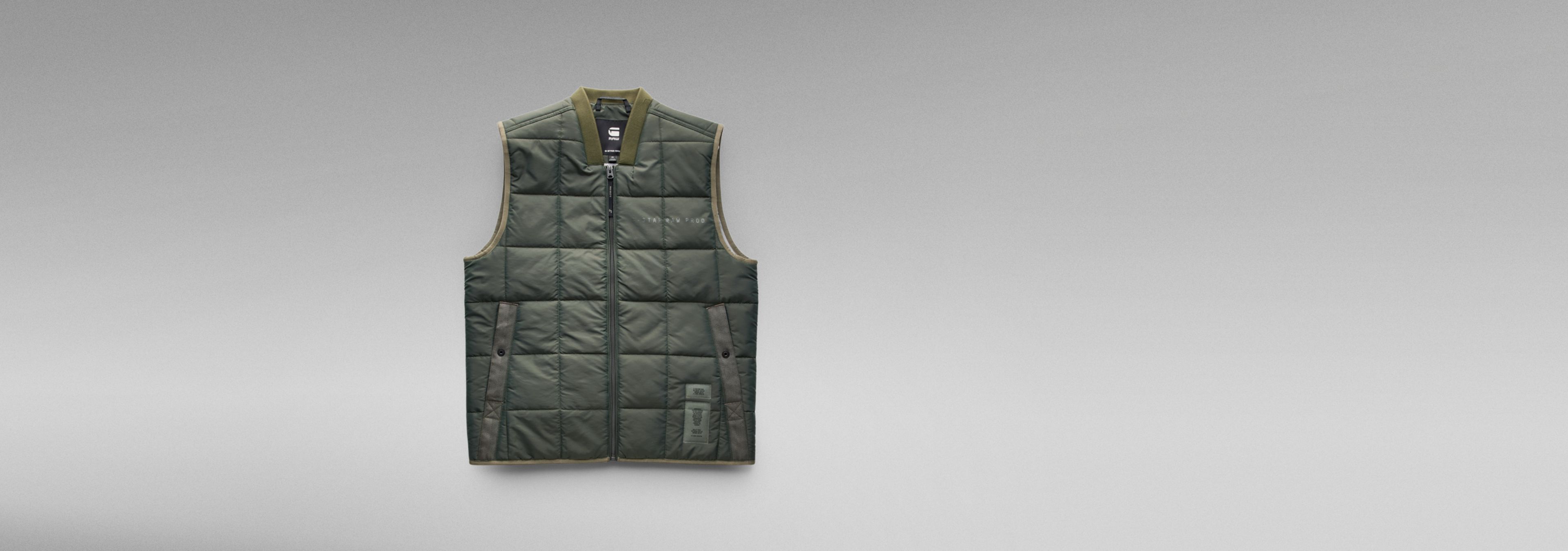 Chaleco Meefic Square Quilted | Verde | G-Star RAW® ES