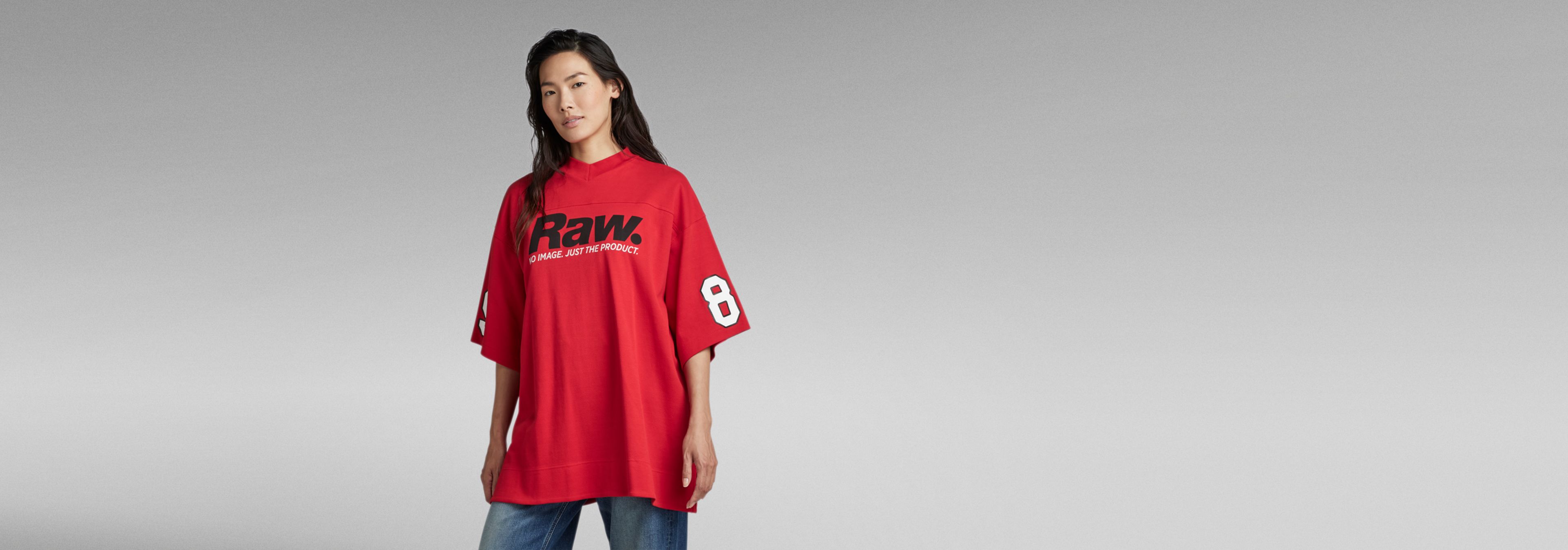 5XL RAW. Tight Mock V-Neck T-Shirt | Red | G-Star RAW® US