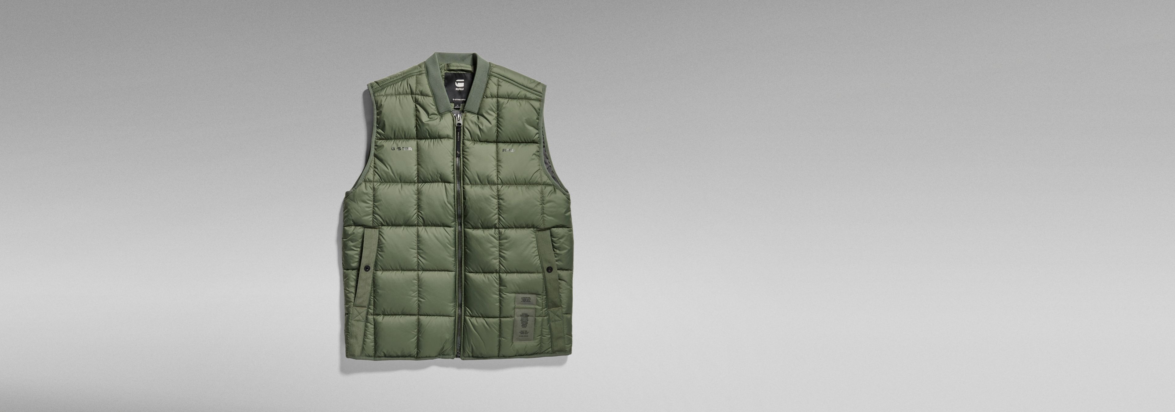 Chaleco Meefic Square Quilted | Verde | G-Star RAW® ES