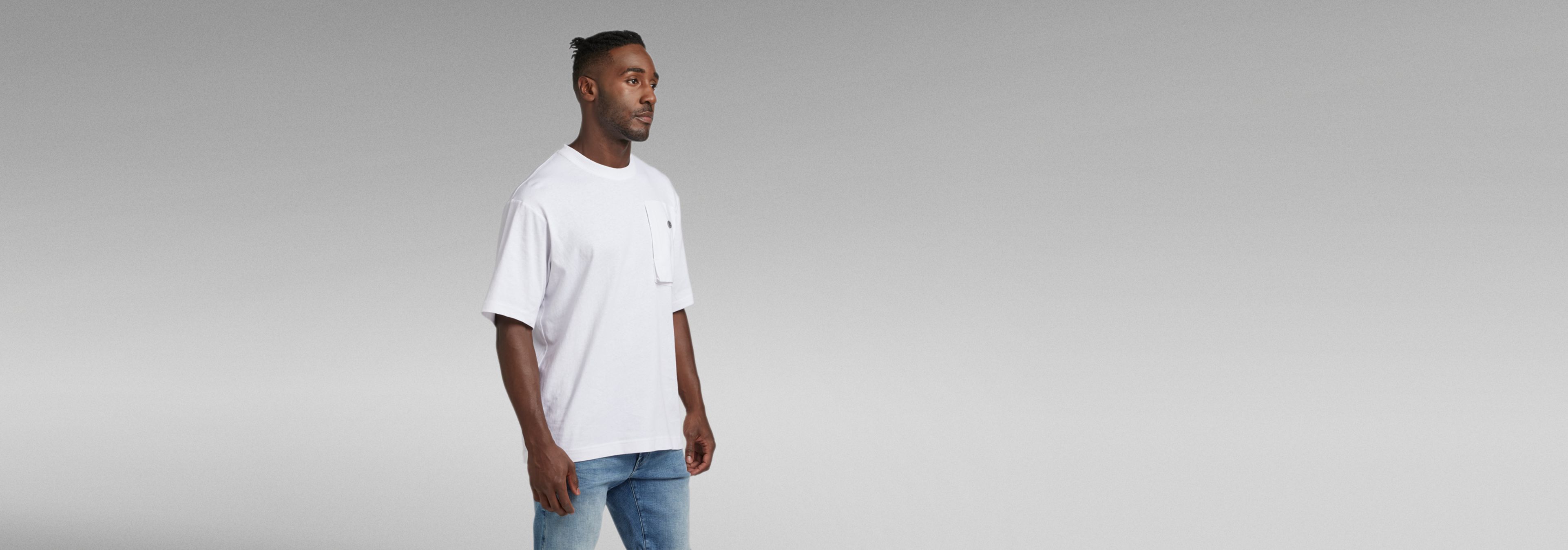 Bolsillo cuadrado en el pecho | Blanco | G-Star RAW® ES