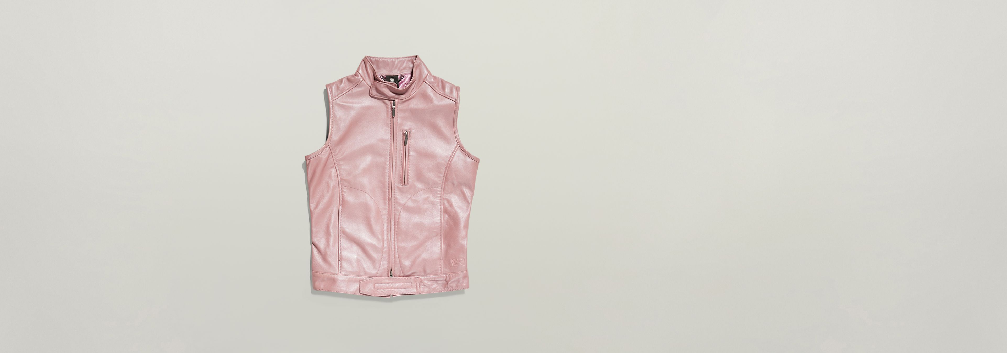 Chaleco Y2K Leather | Rosa | G-Star RAW® ES