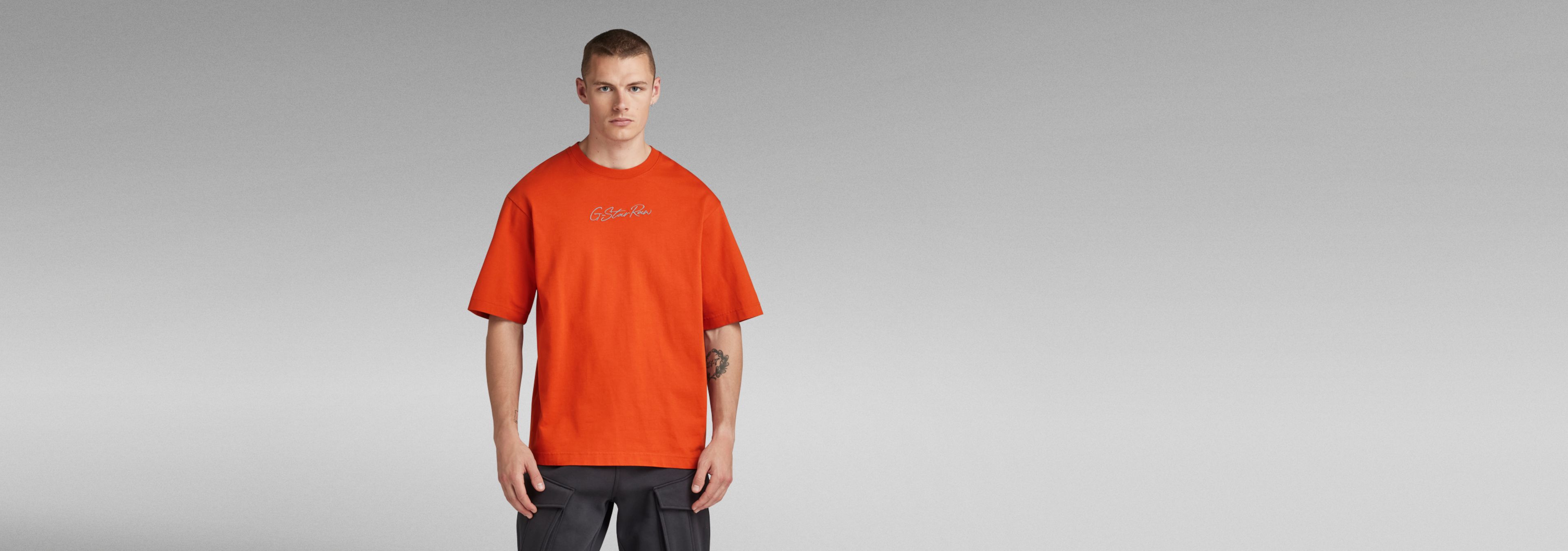 Autograph Boxy T-Shirt | Orange | G-Star RAW® ZA