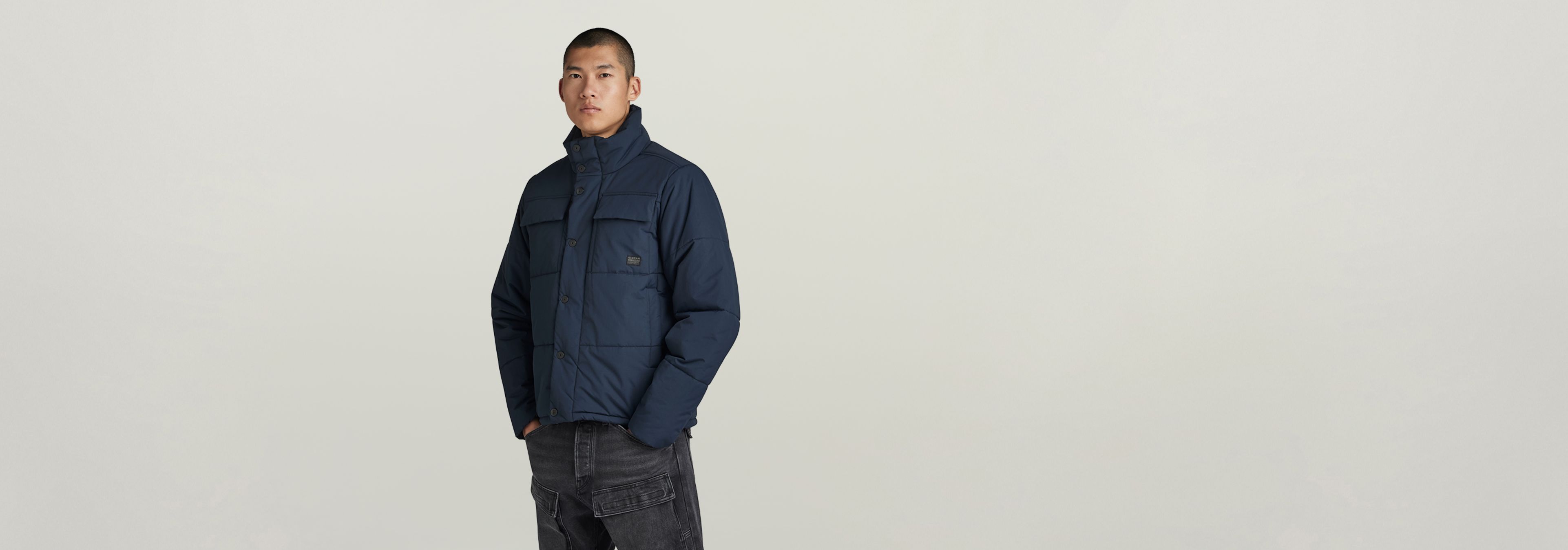 Foundation Padded Jacket | Dark blue | G-Star RAW® ZA