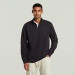 Tweeter Half Zip Long Sleeve | Black | G-STAR® AU