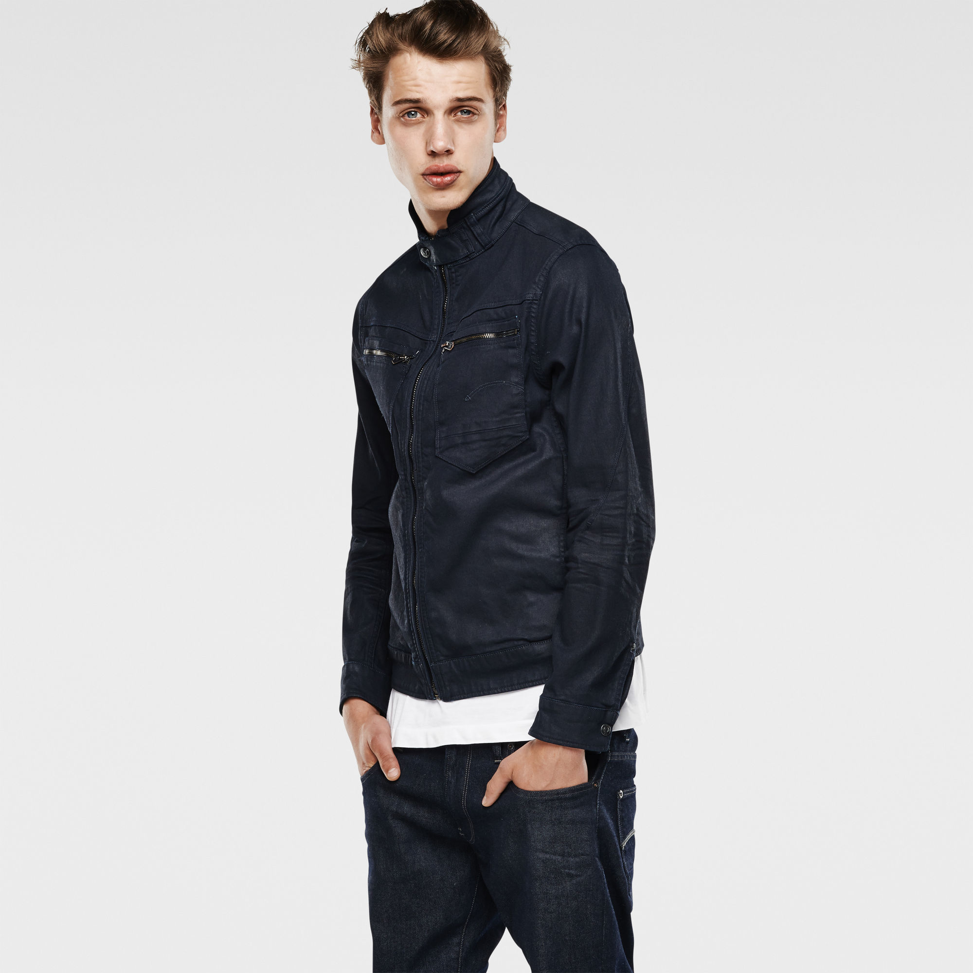 Arc Zip 3D Slim Jacket | Dark blue | G-Star RAW®