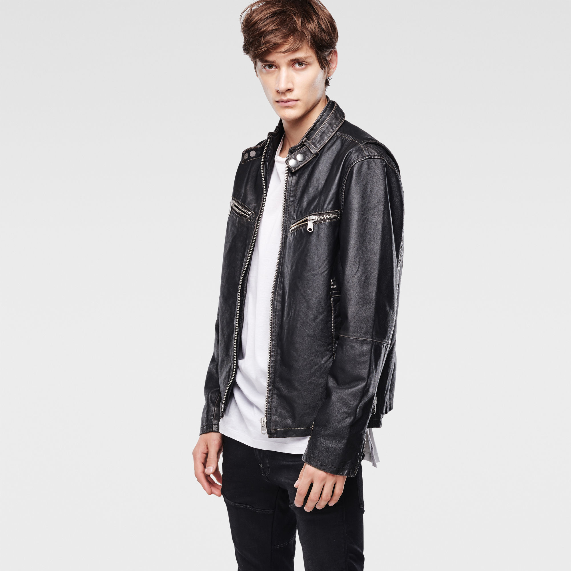 Engine Leather Jacket | Black | G-Star RAW®