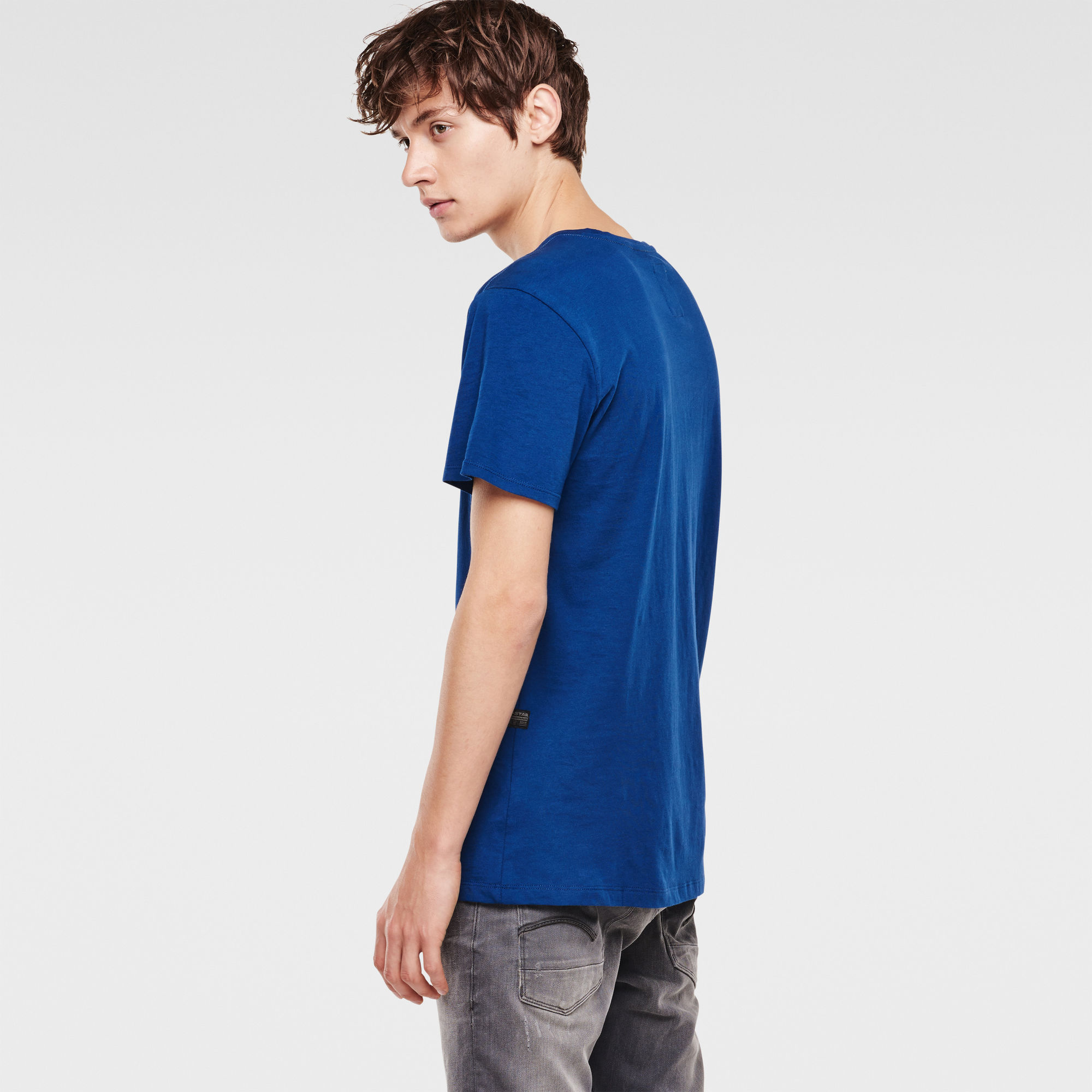 Bauchan Round Neck T-Shirt | ミディアムブルー | G-Star RAW®