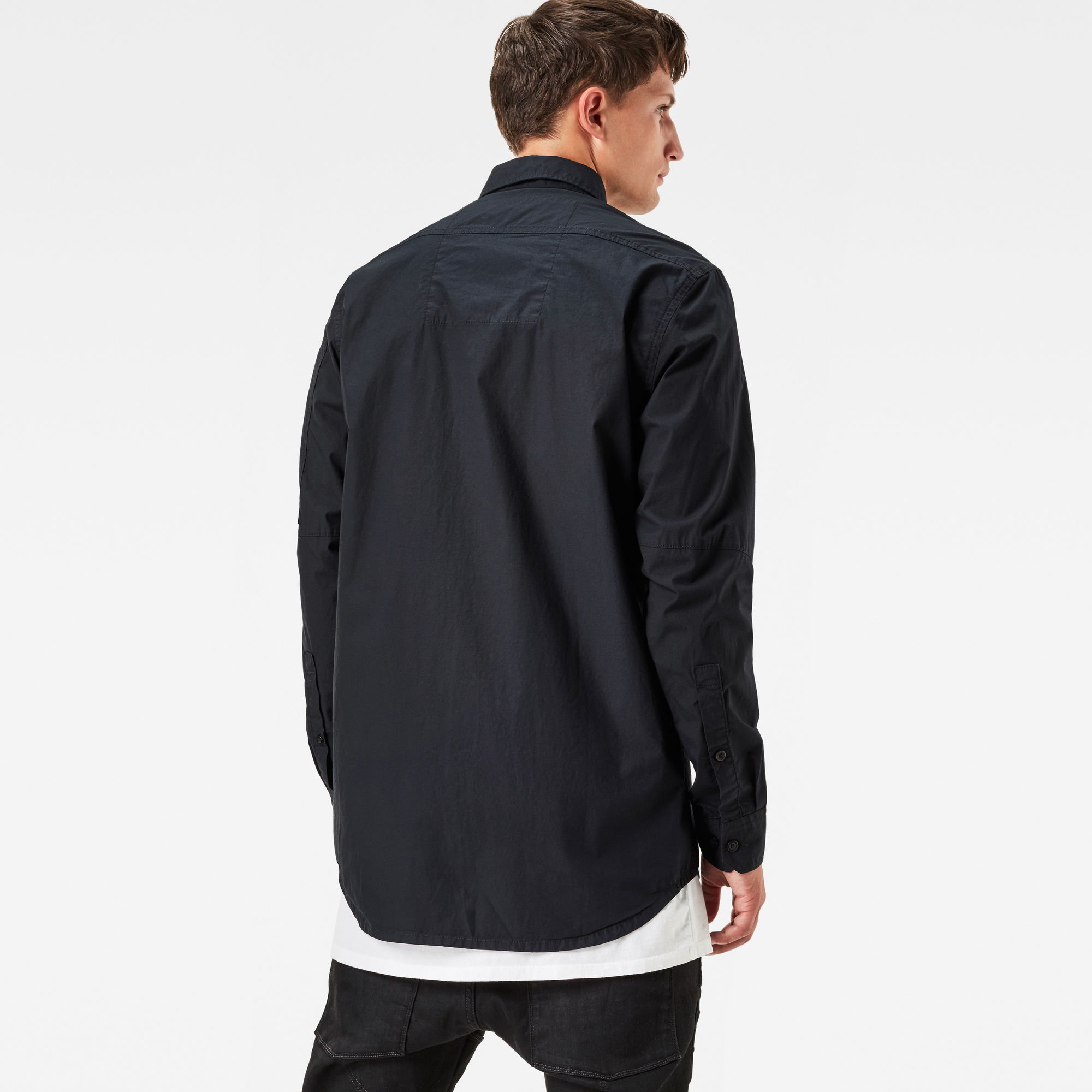 Stalt Clean Straight Shirt | Black | G-Star RAW®