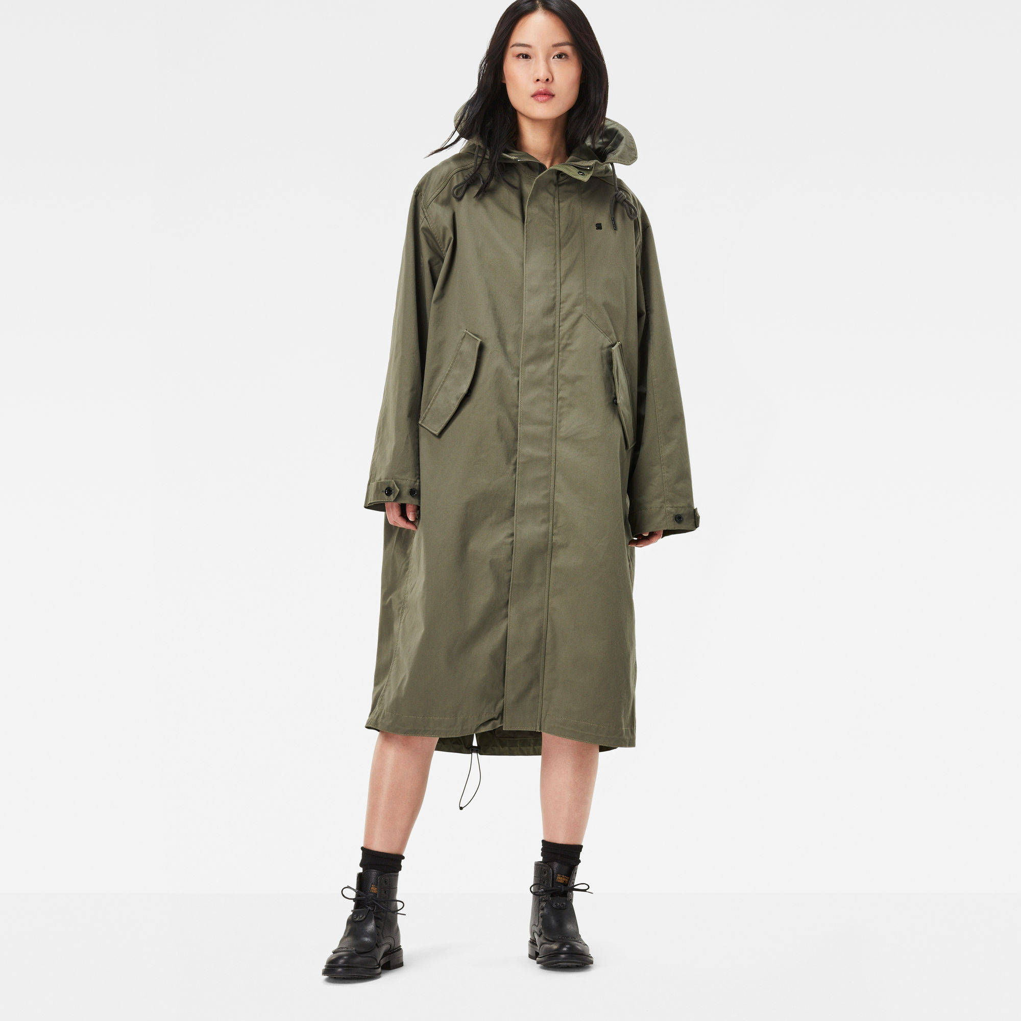 Rovic Hooded XL Loose Parka | グリーン | G-Star RAW®