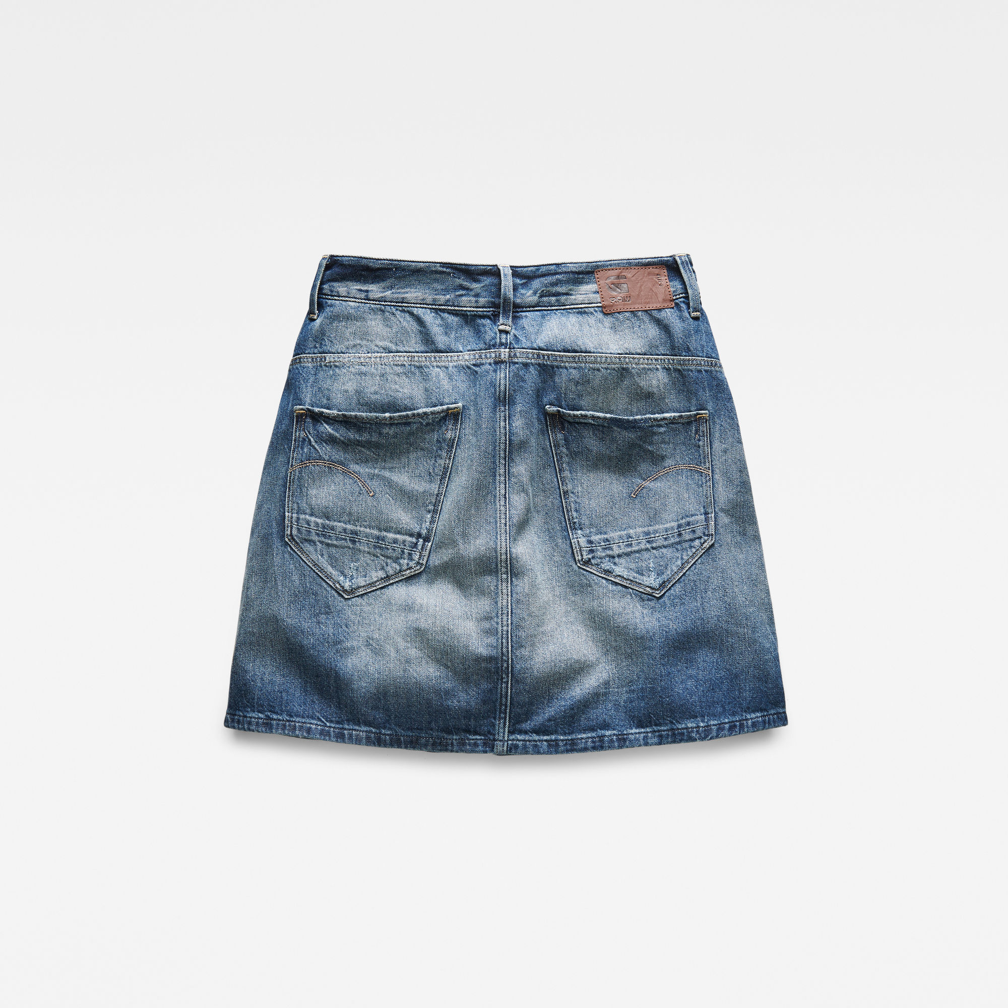Arc Button A-Line Skirt | Medium blue | G-Star RAW®