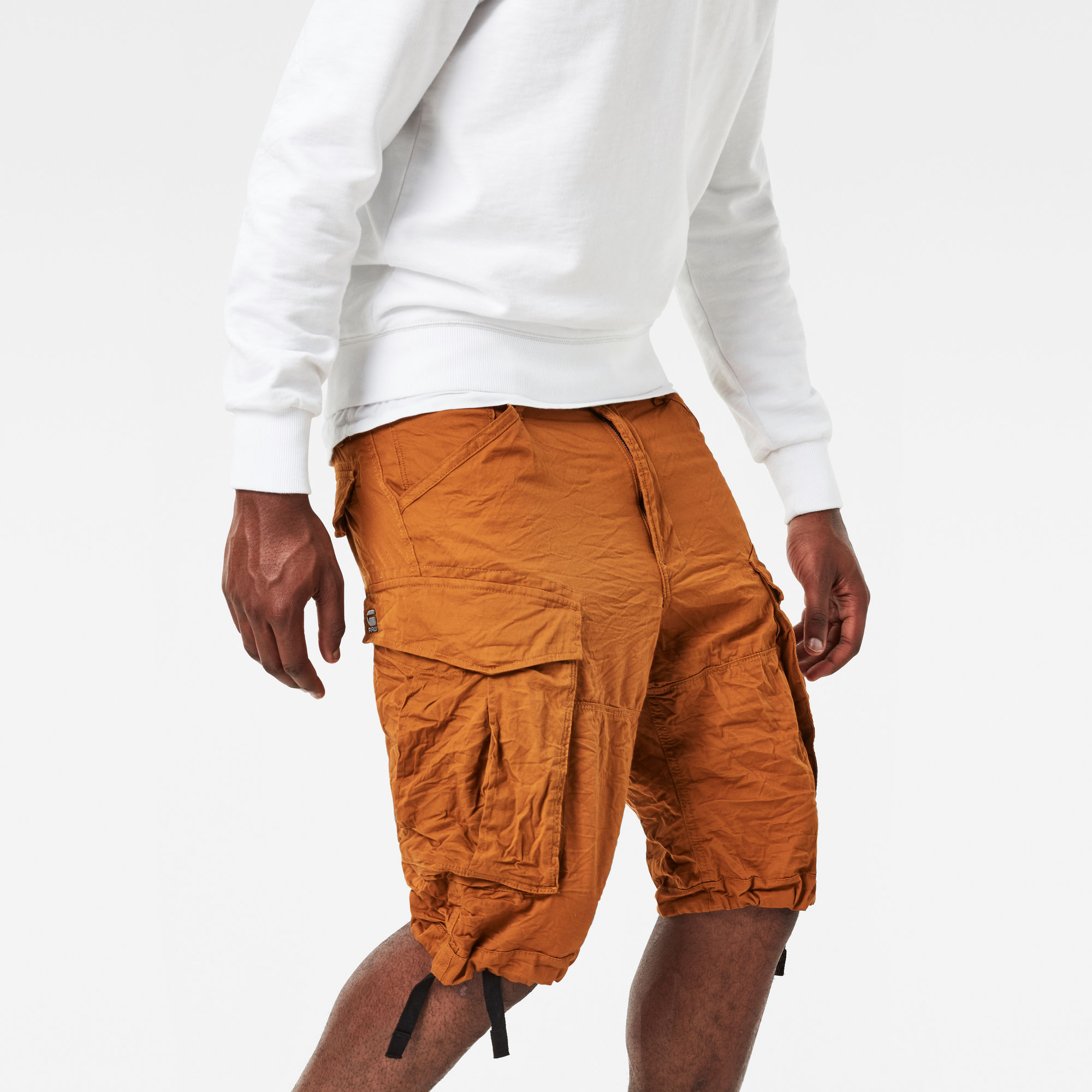 Rovic Loose 1/2-Length Cargo Shorts | Orange | G-Star RAW®