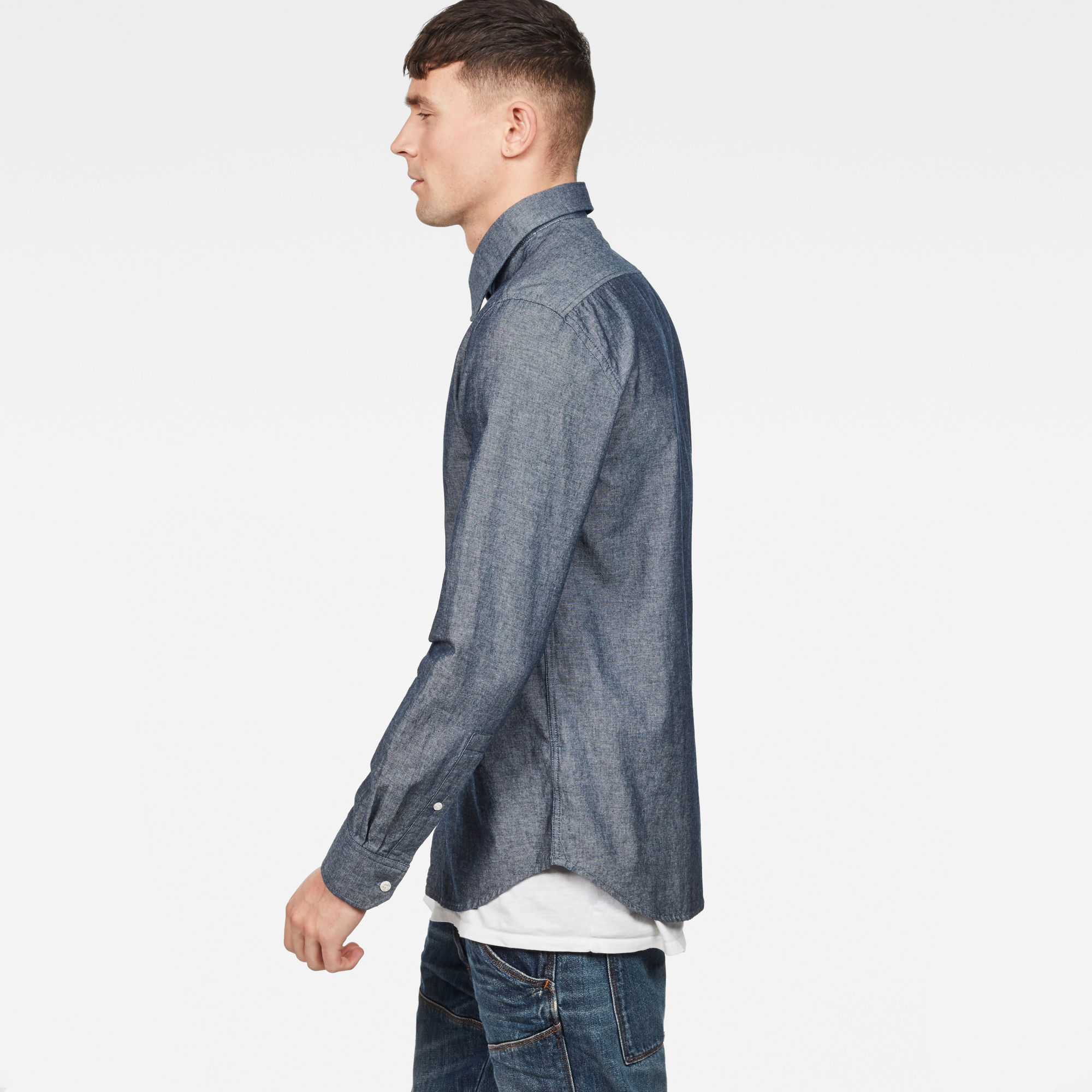 Core Straight Shirt | Dark blue | G-Star RAW®