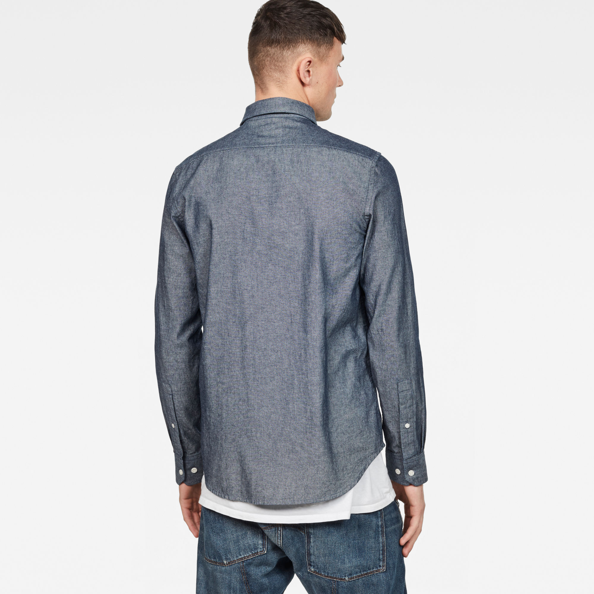 Core Straight Shirt | Dark blue | G-Star RAW®