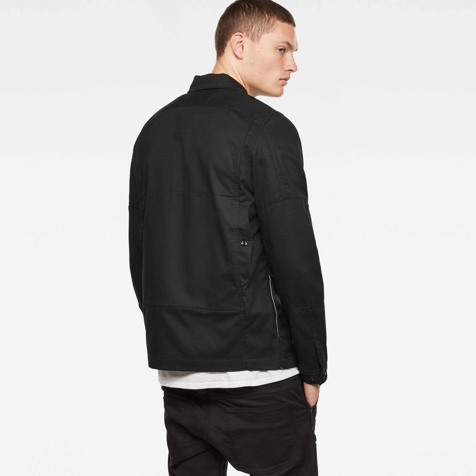 Stalt Hybrid Archive Overshirt | Black | G-Star RAW®