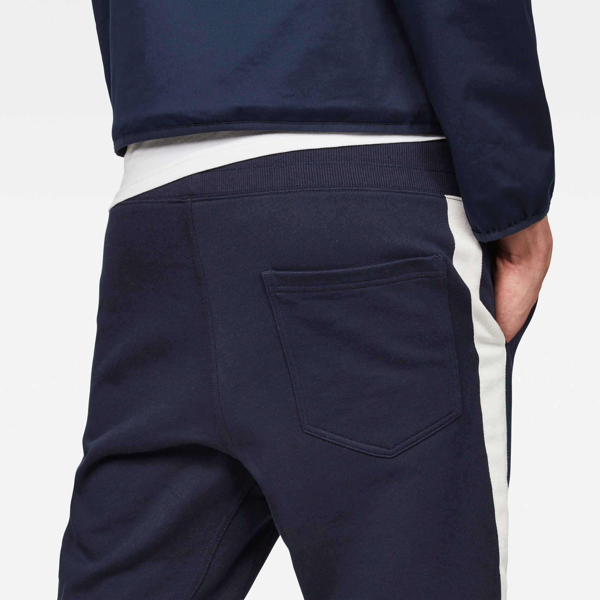 Core Stripe Cropped 3D Tapered Sweatpants | G-Star RAW®