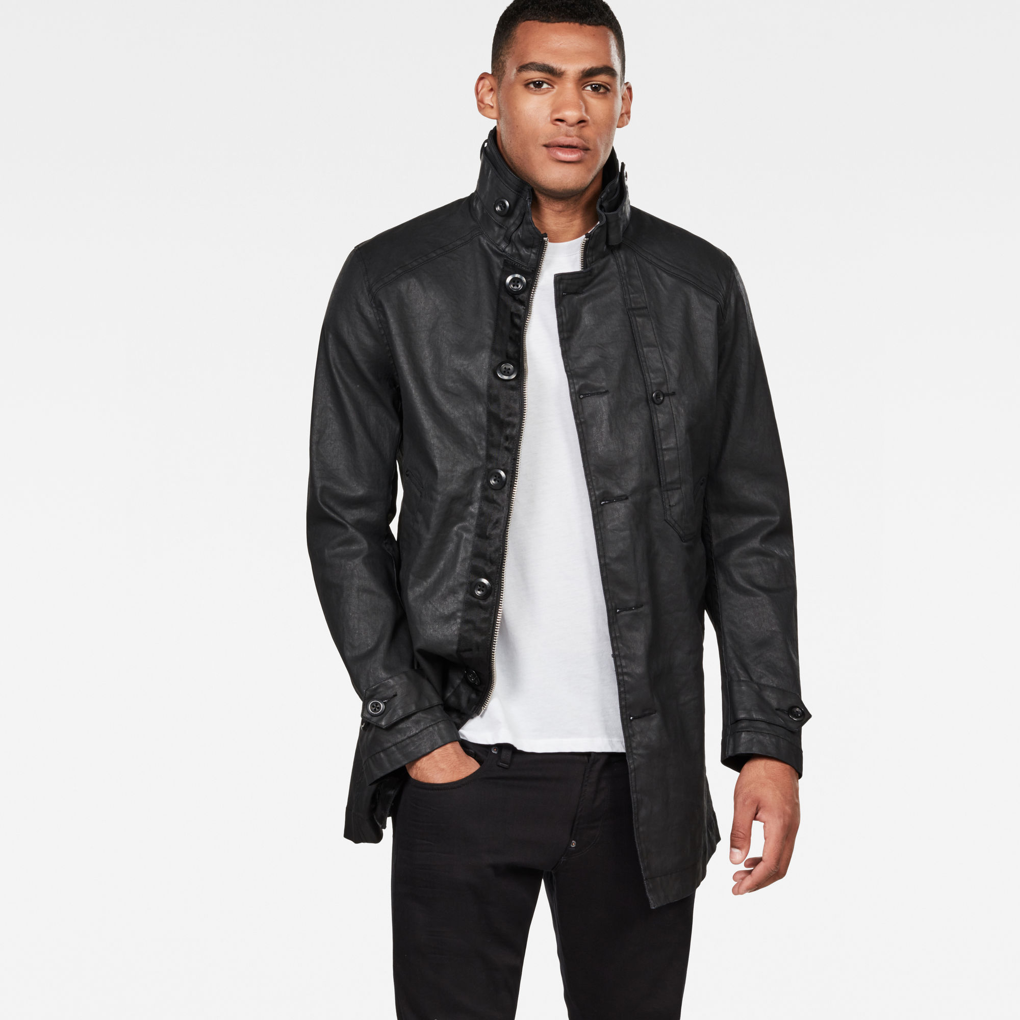 Garber Denim Trench | Black | G-Star RAW®