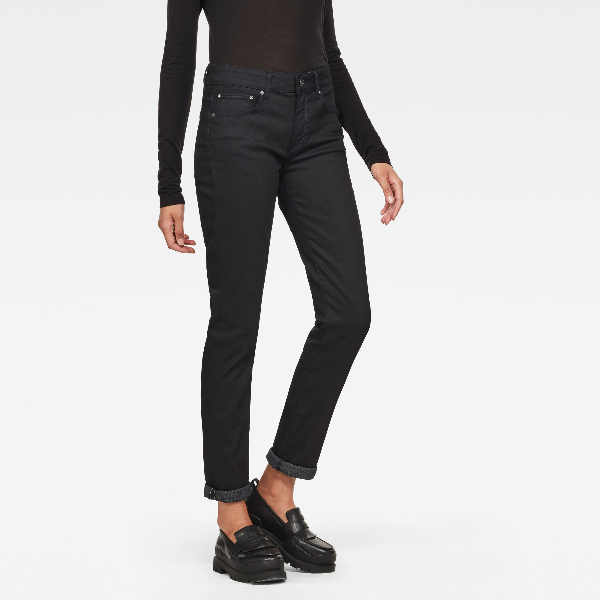 3301 High Waist Straight TU Jeans | Dark blue | G-Star RAW® US