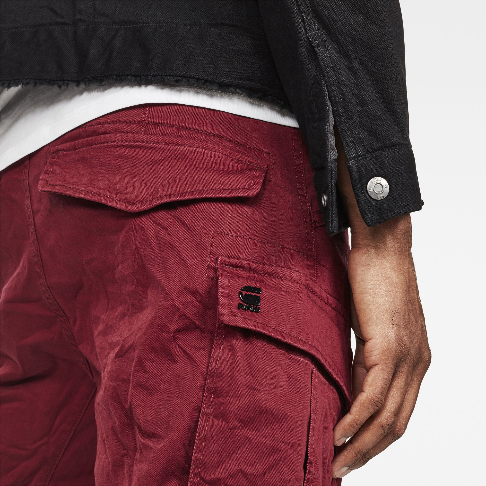 Rovic Zip 3D Straight Tapered Pants | Red | G-Star RAW®