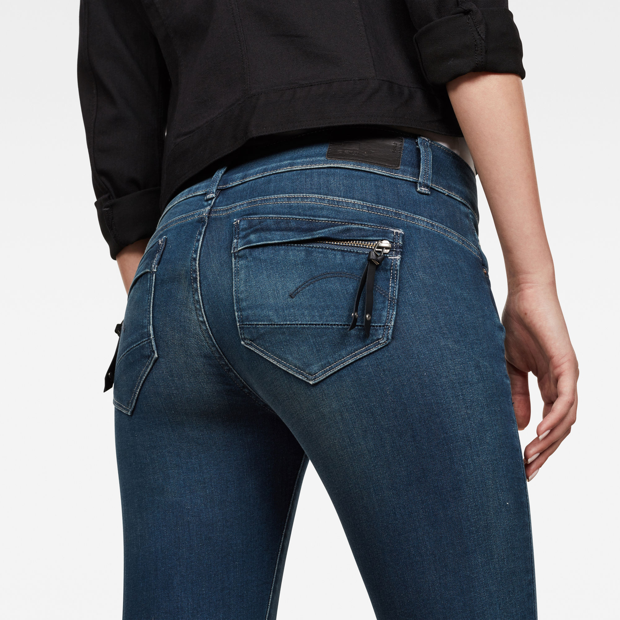 Midge Cody Mid Waist Skinny Jeans | Medium blue | G-Star RAW®