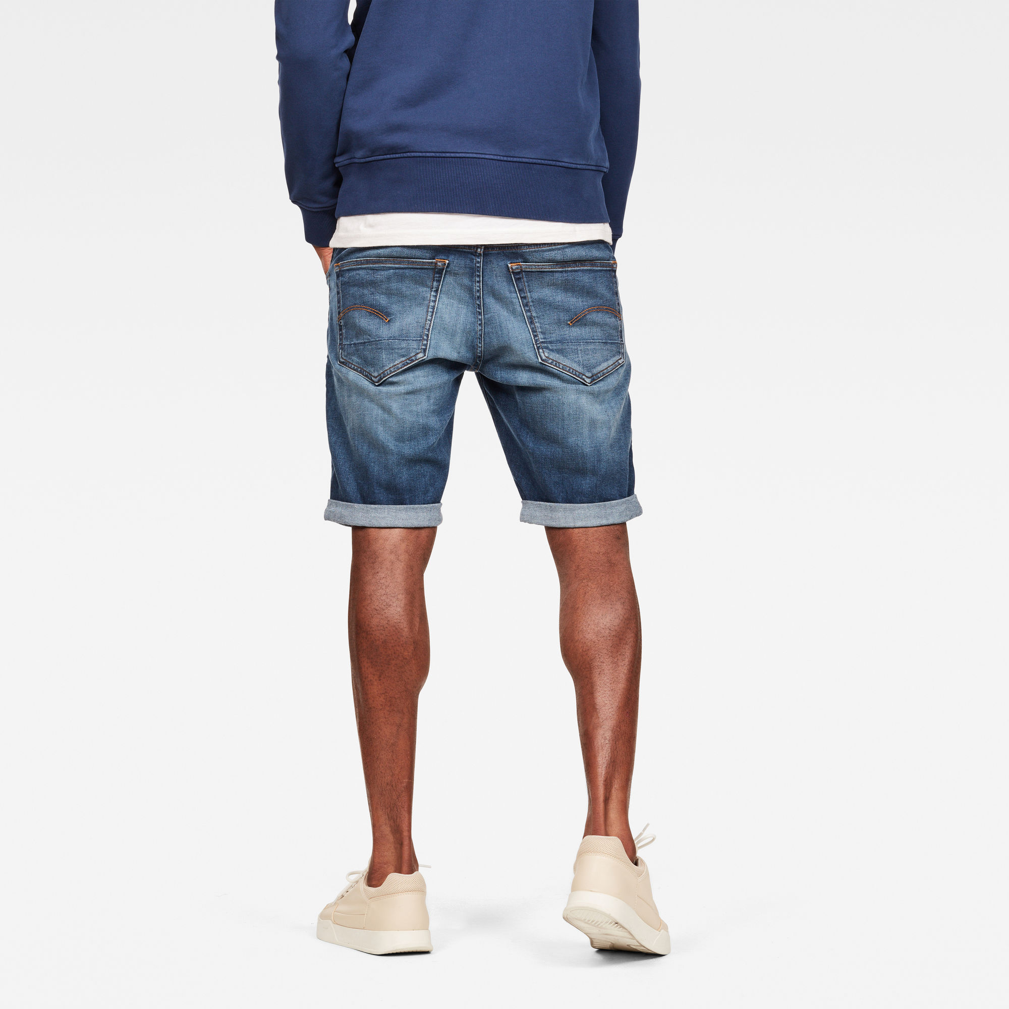 3301 Denim Slim Shorts | Medium blue | G-Star RAW®