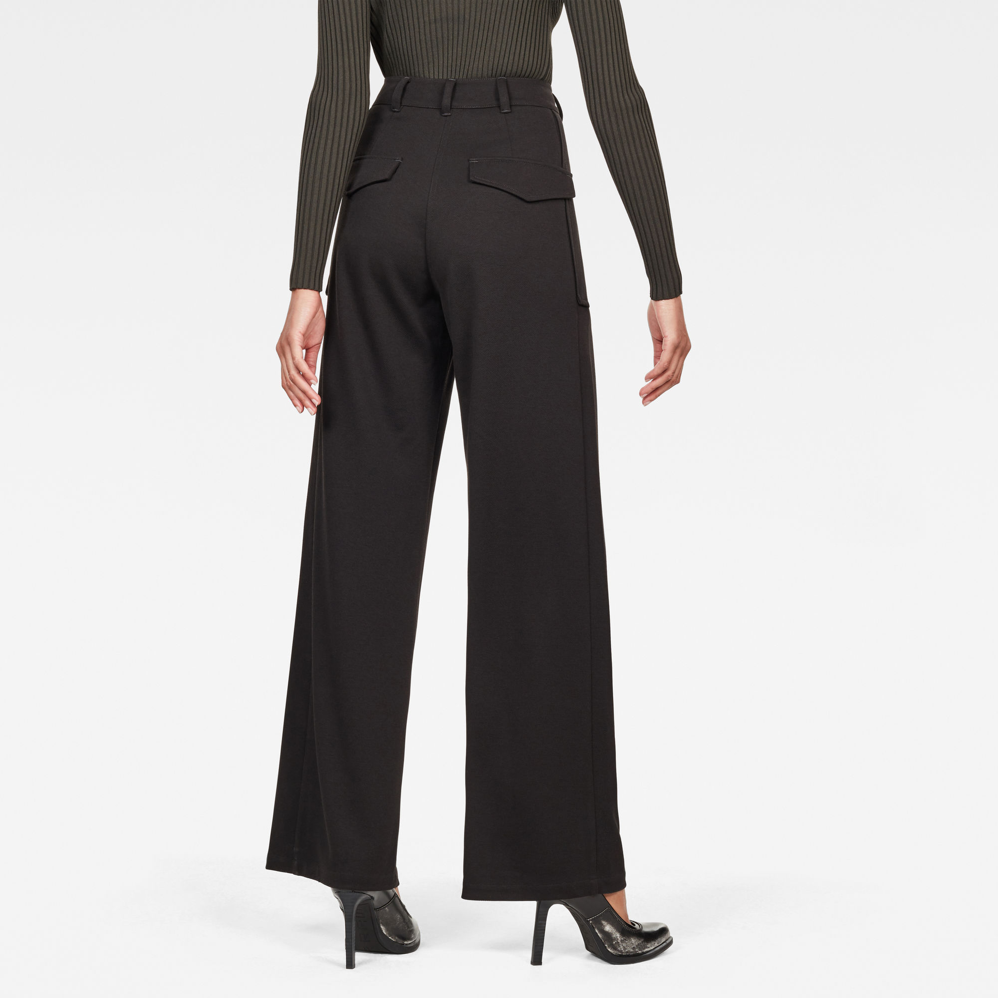 Army High Wide Leg Pant | ブラック | G-Star RAW®