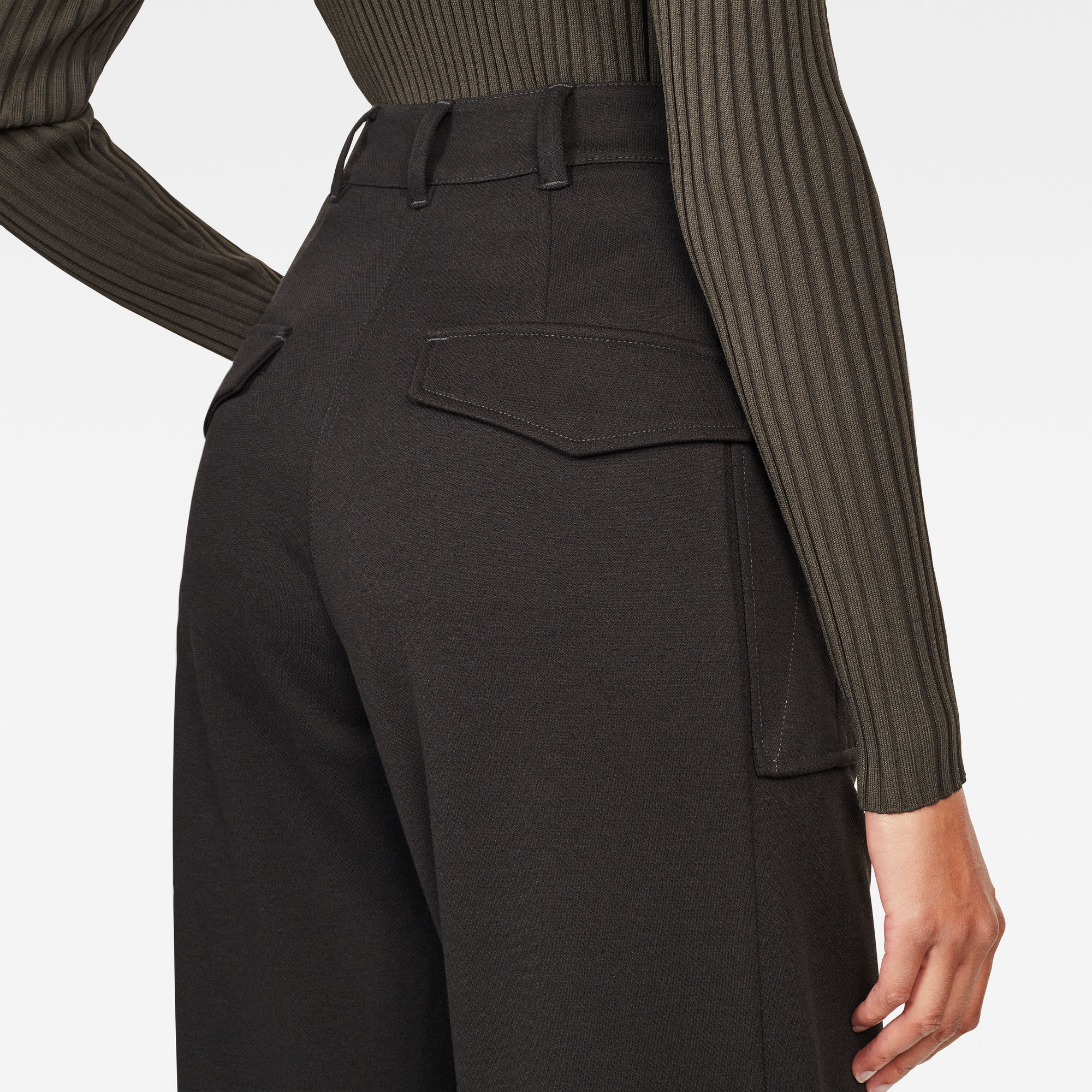 Army High Wide Leg Pant | ブラック | G-Star RAW®