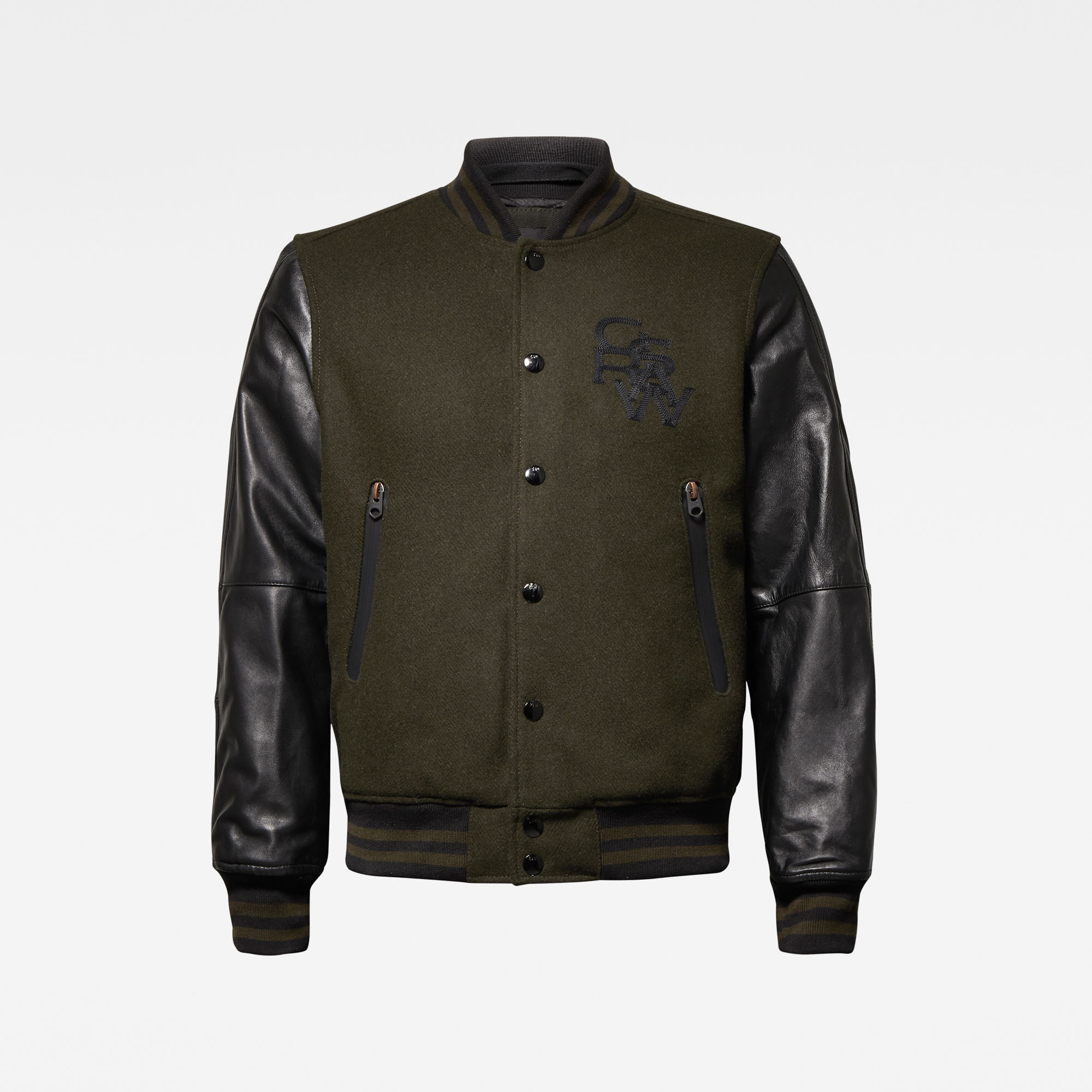 Bolt Leather Bomber Jacket | Grey | G-Star RAW®