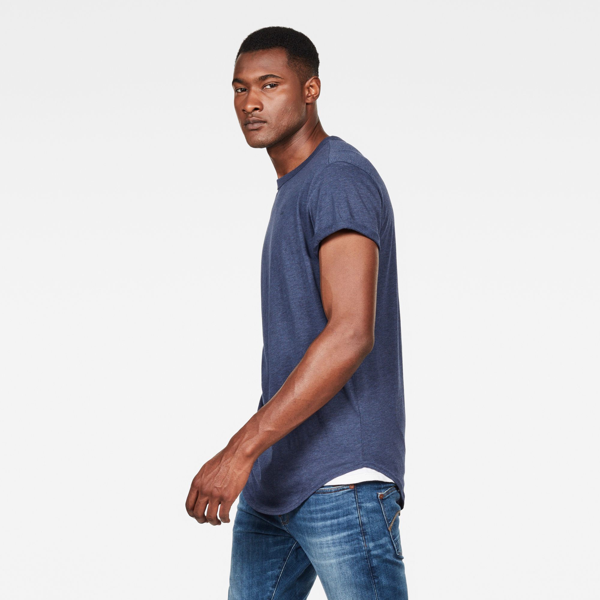 Base Round Neck T-Shirt | Medium blue | G-Star RAW®