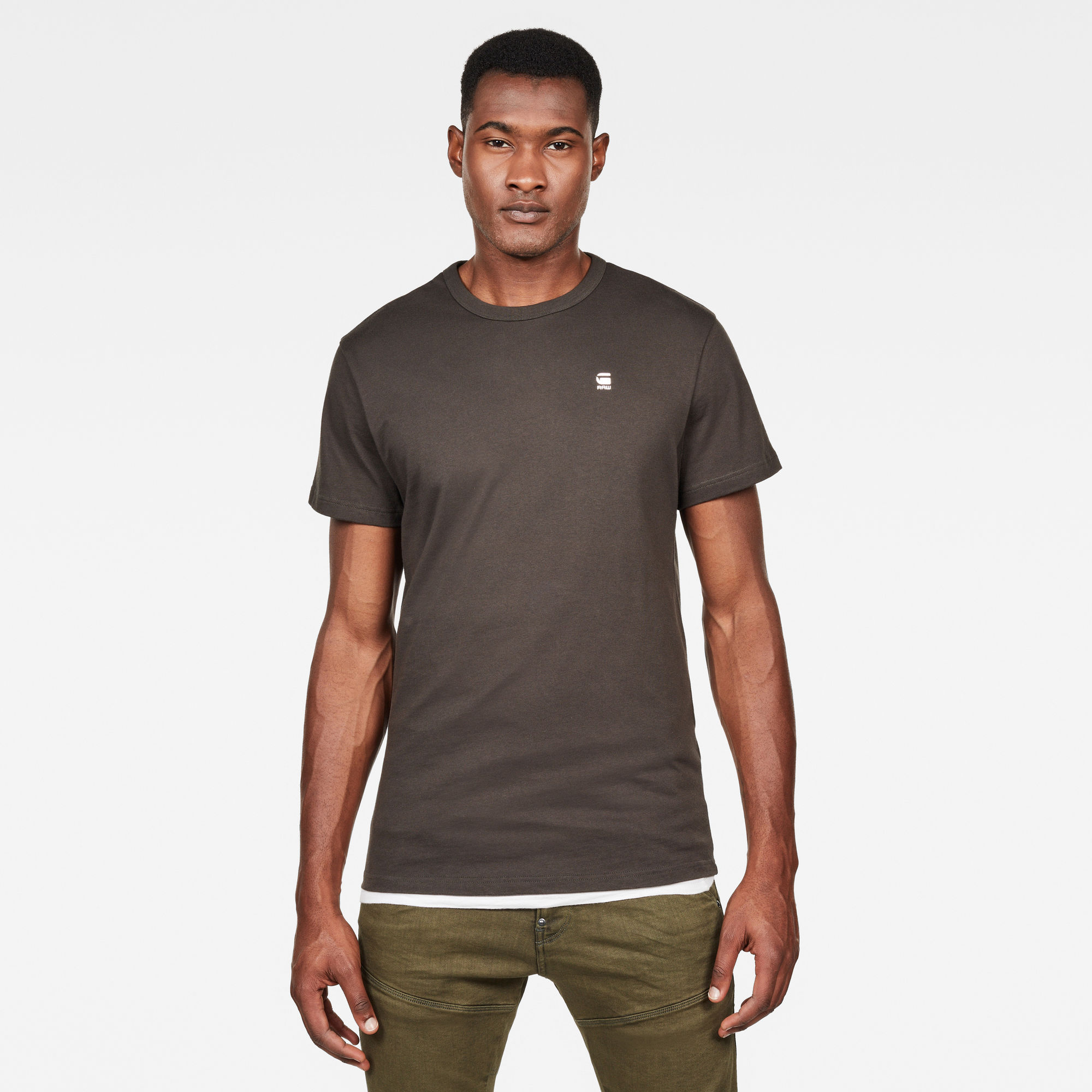 Straight Round Neck T-Shirt | Grey | G-Star RAW®