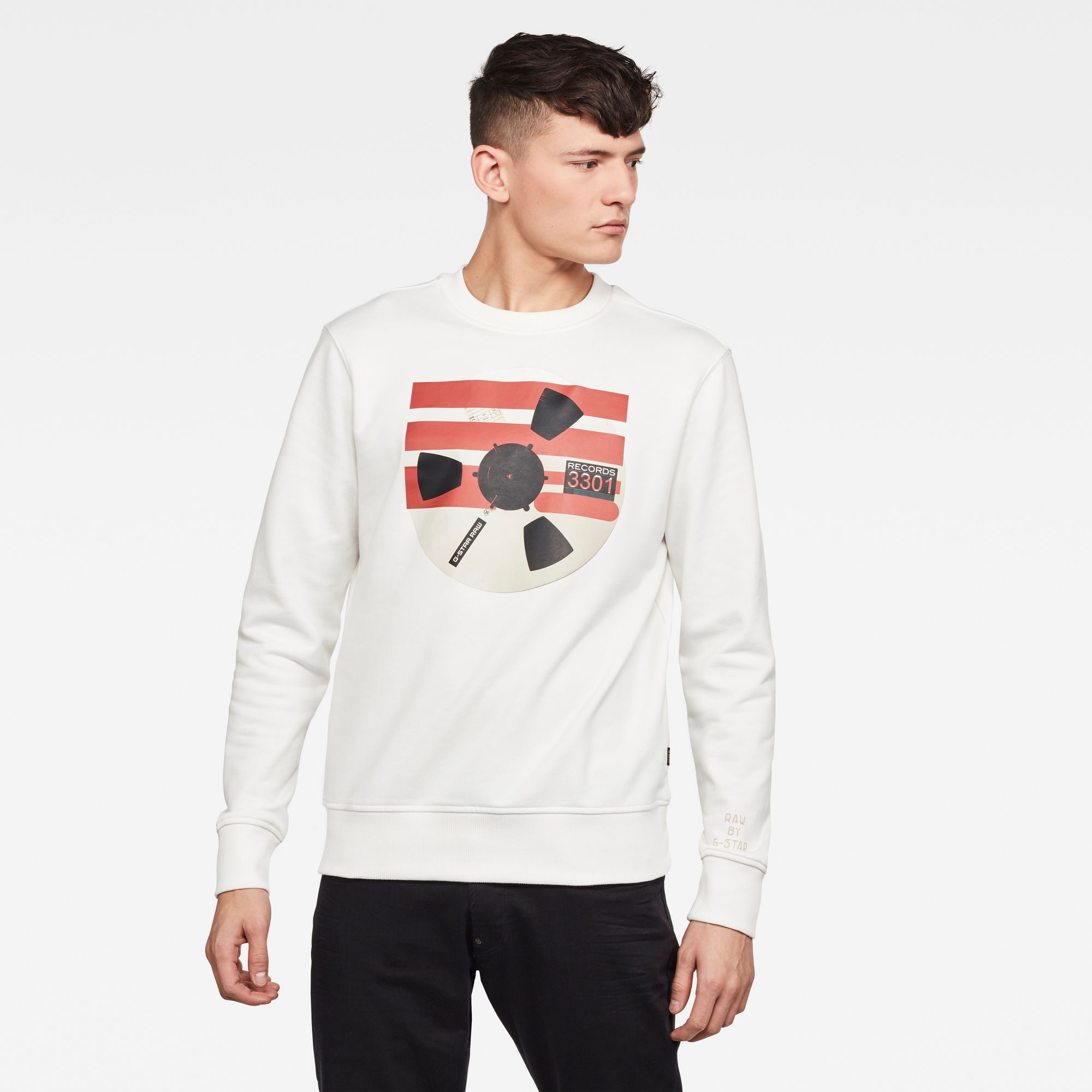 Record Reel GR Sweater | Beige | G-Star RAW®