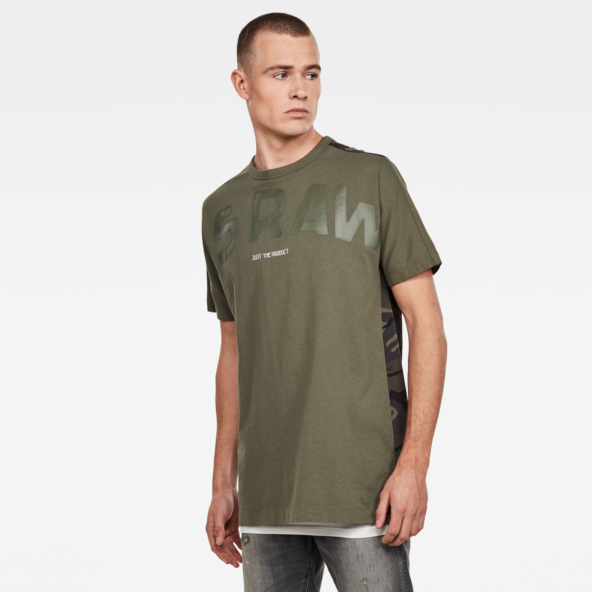 Gsraw Back Camo Allover GR T-Shirt | Green | G-Star RAW®