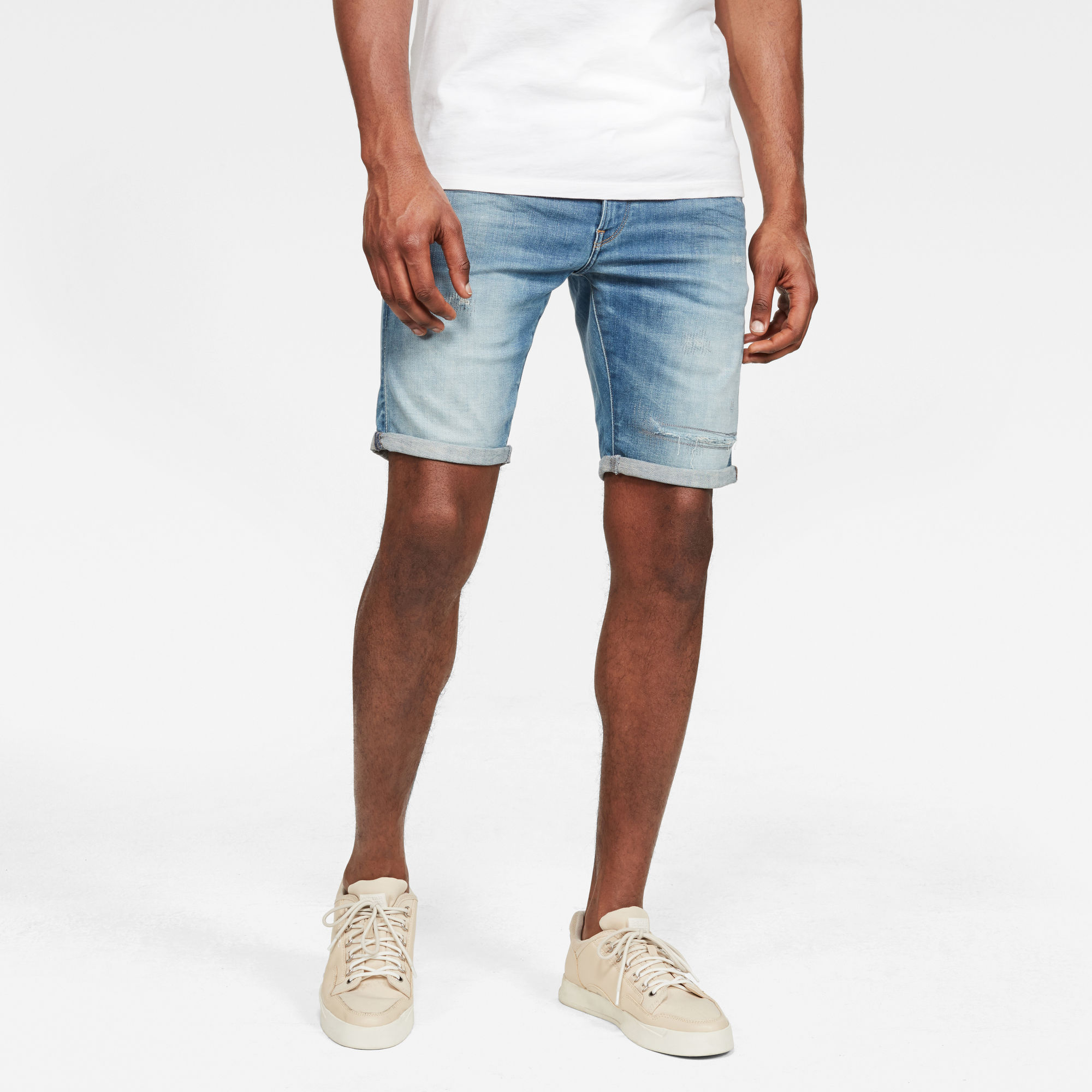 3301 Denim Slim Shorts | Light blue | G-Star RAW®