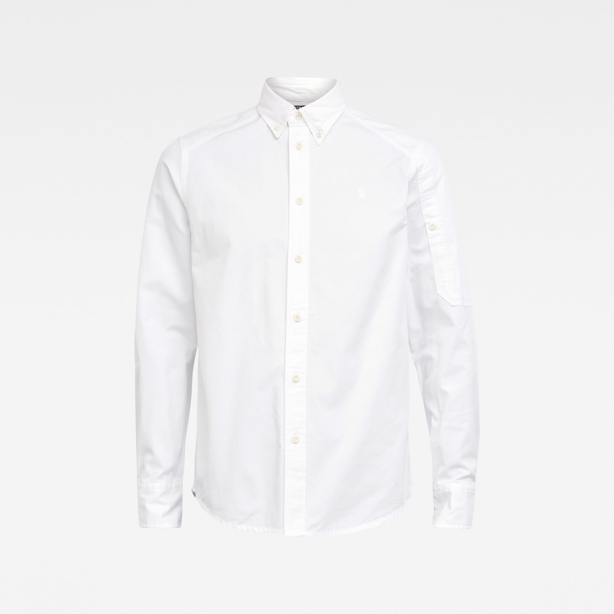 Stalt Sleeve Pocket Straight Shirt | White | G-Star RAW®