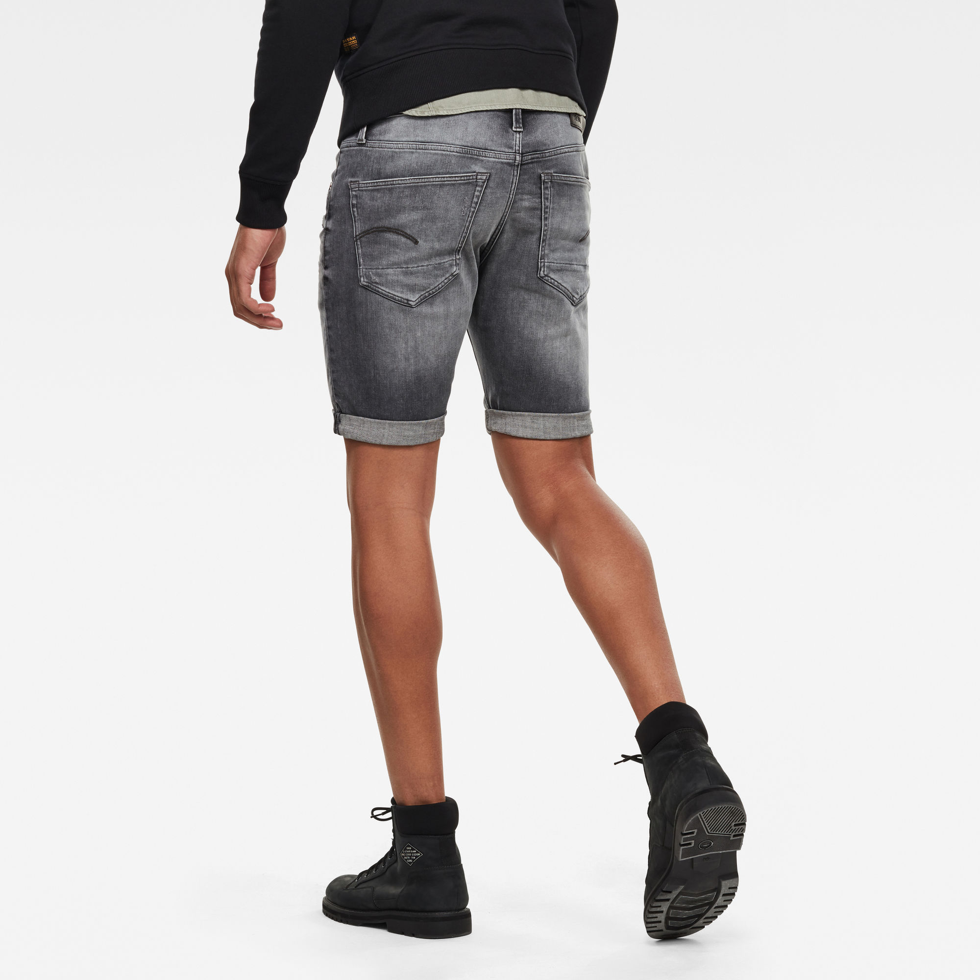 3301 Slim Shorts | Vintage Basalt Destroyed | Men | G-Star RAW®