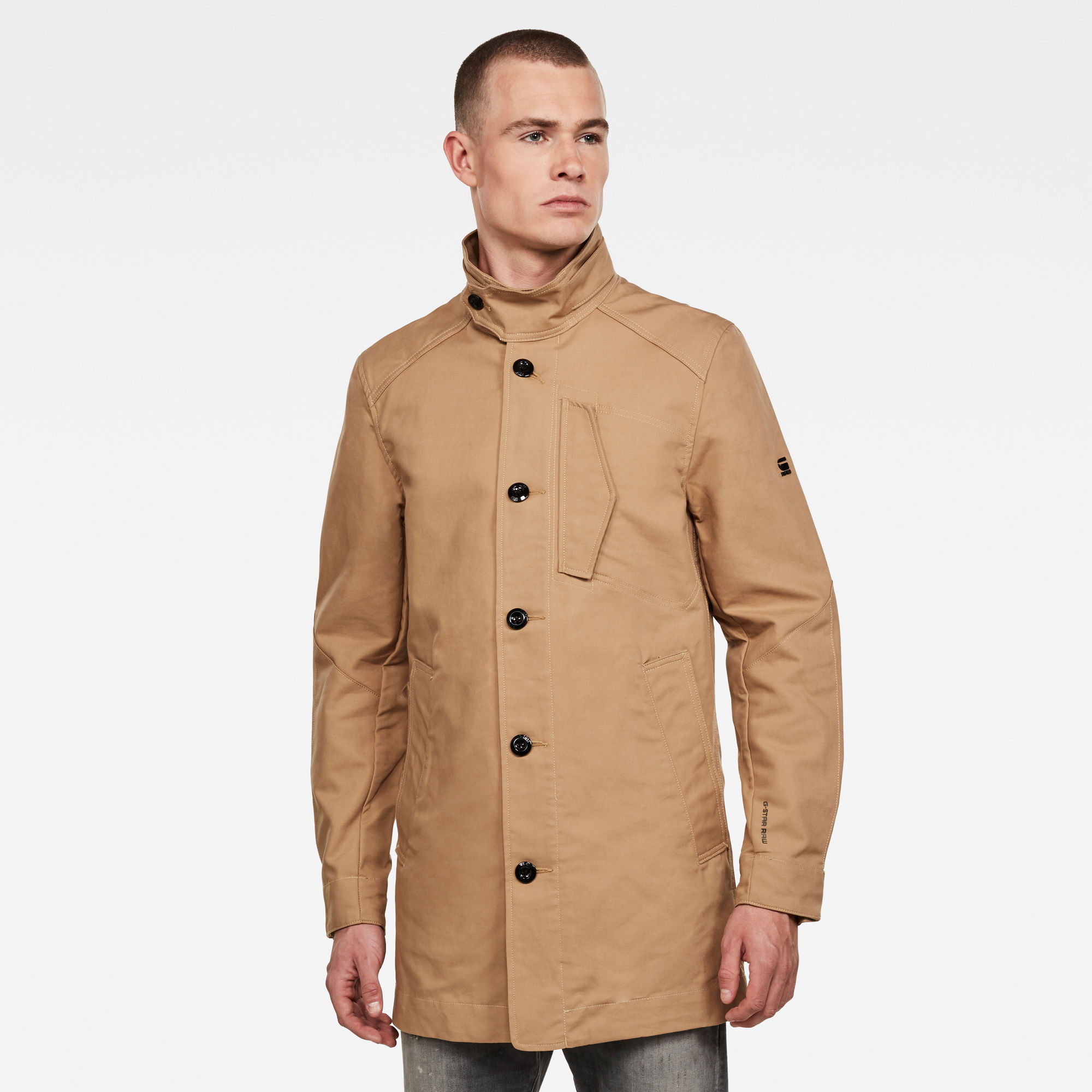 Scutar Half Lined Trench | Brown | G-Star RAW® US