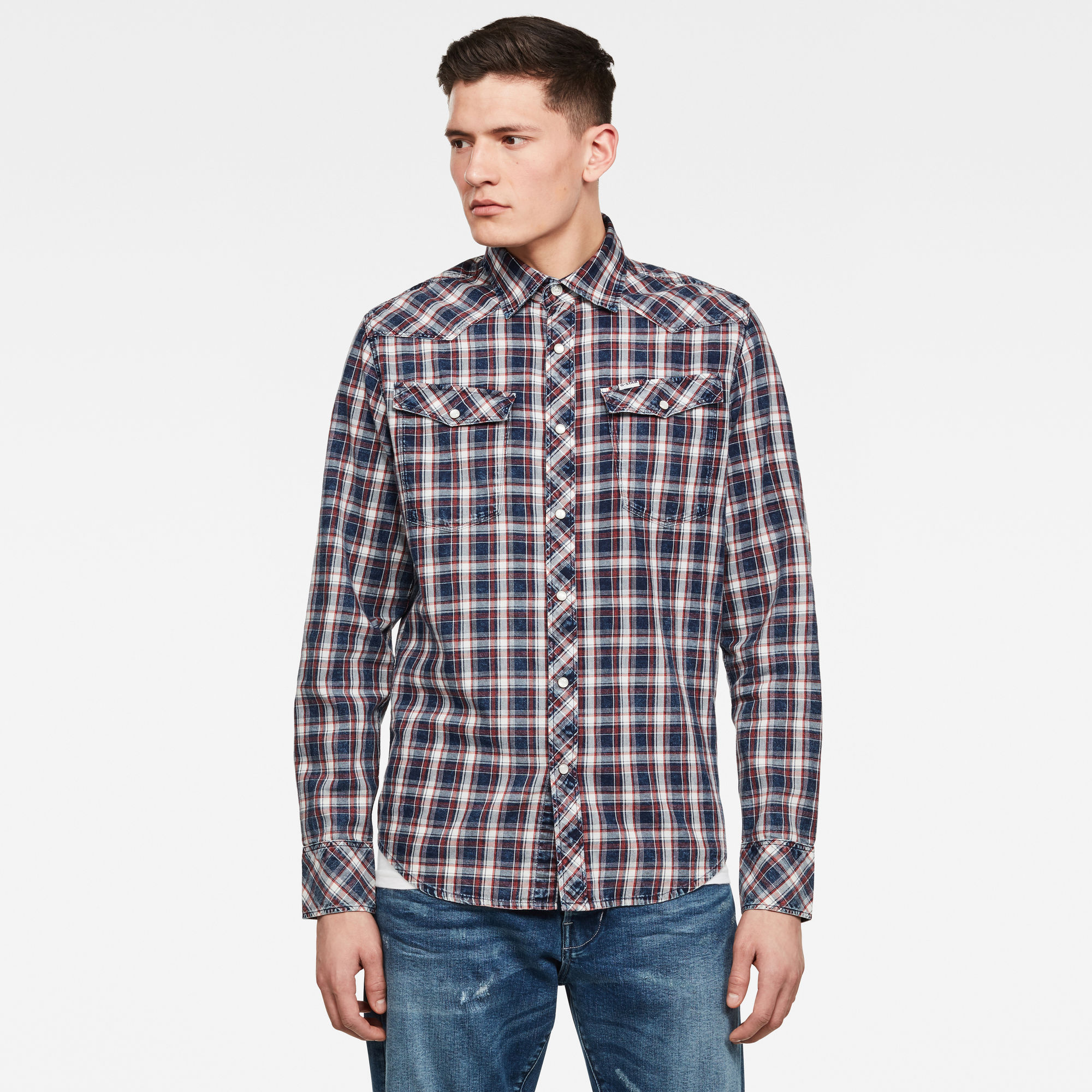 3301 Slim Shirt | Red | G-Star RAW®