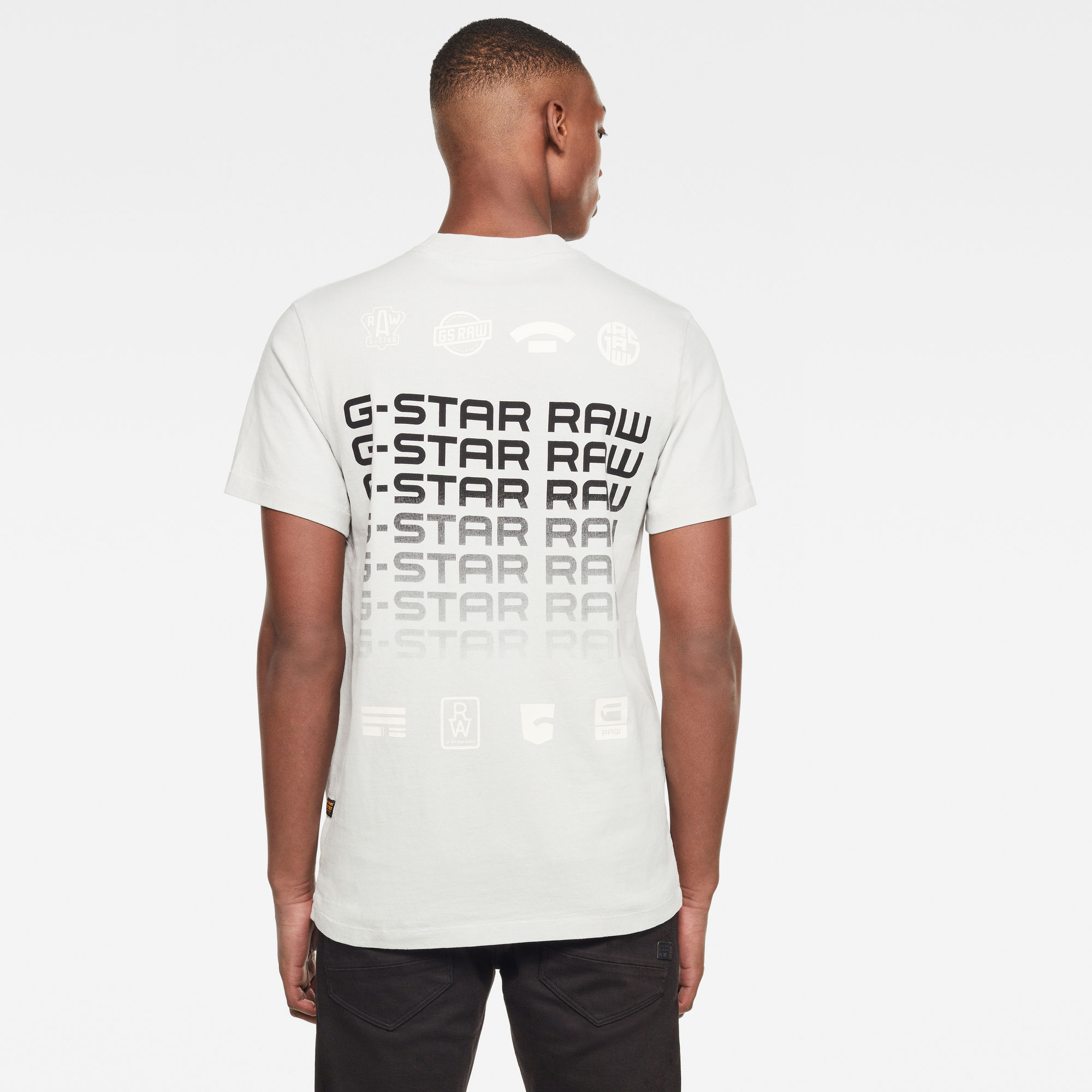 Multi Logo Pocket GR T-Shirt | Grey | G-Star RAW®