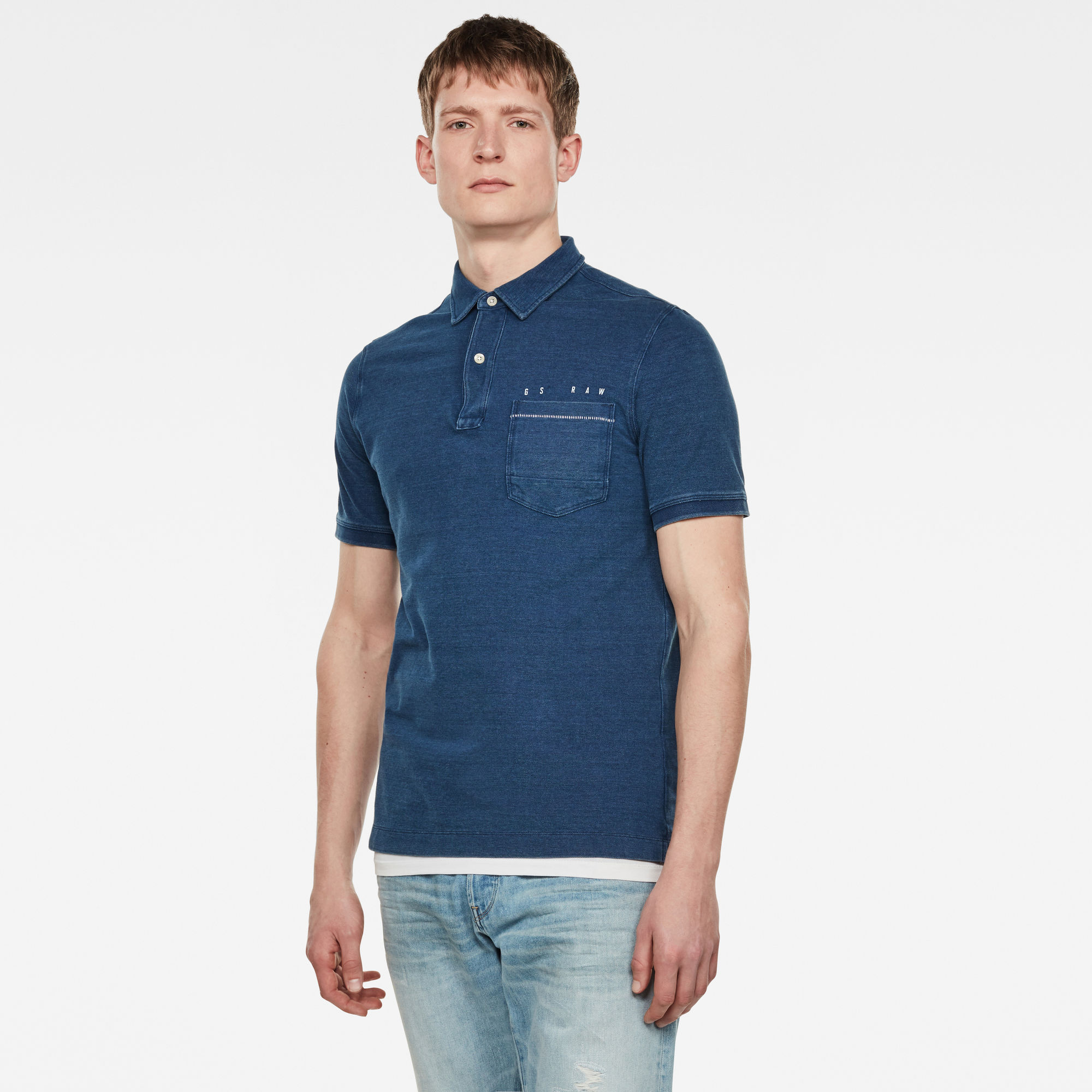 Indigo Polo | Medium blue | G-Star RAW®