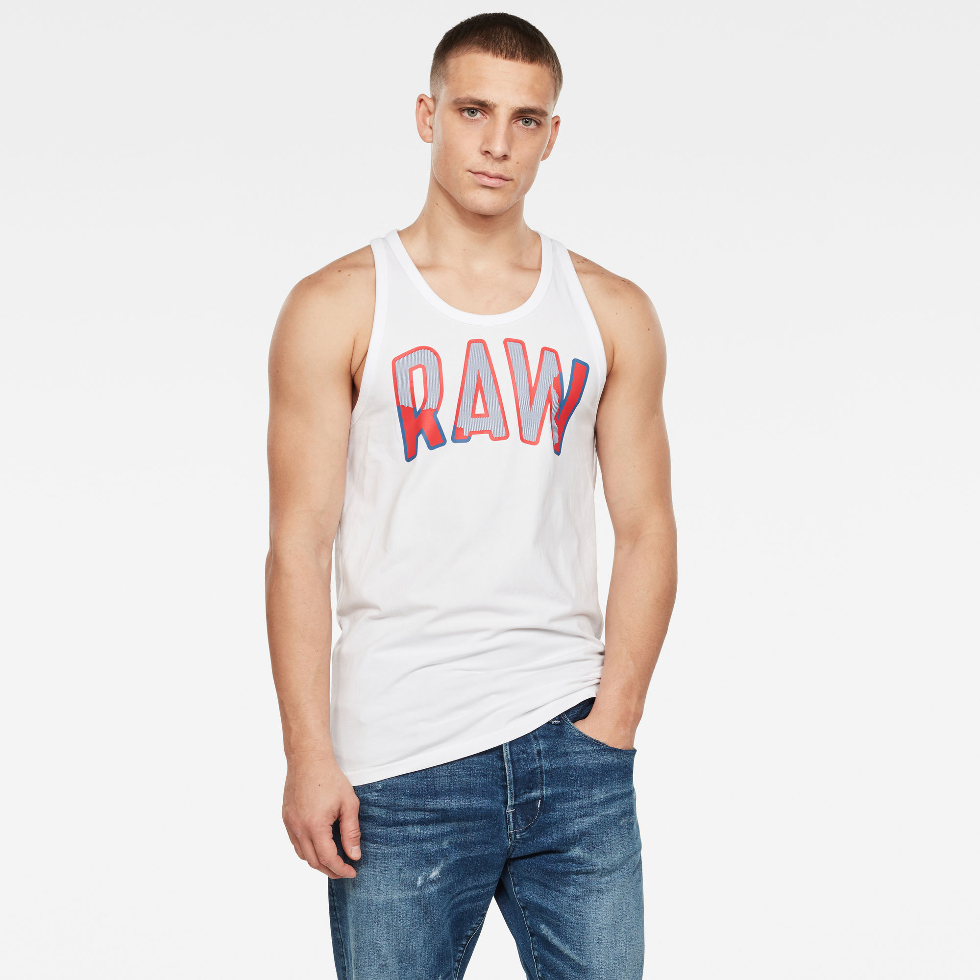 Multi Layer RAW GR Tank Top | White | G-Star RAW®