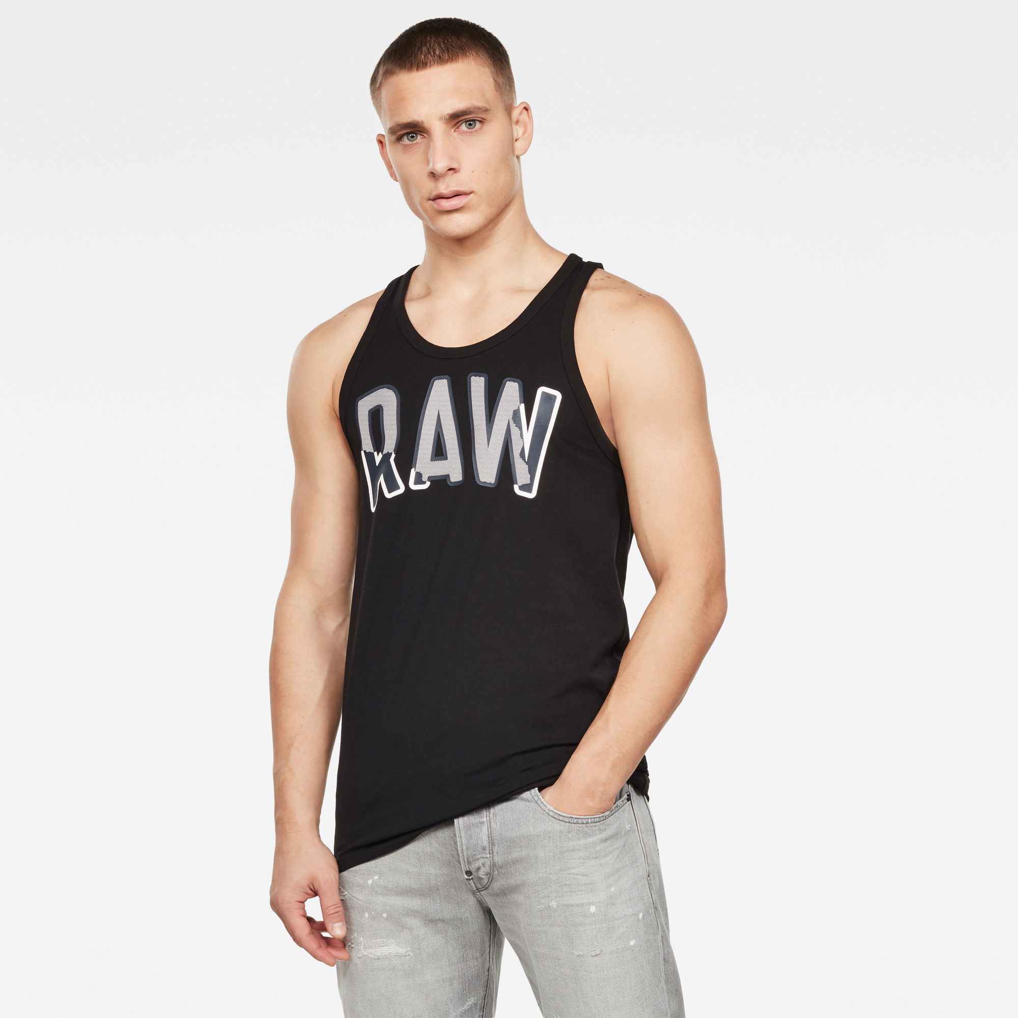 Multi Layer RAW GR Tank Top | Black | G-Star RAW®