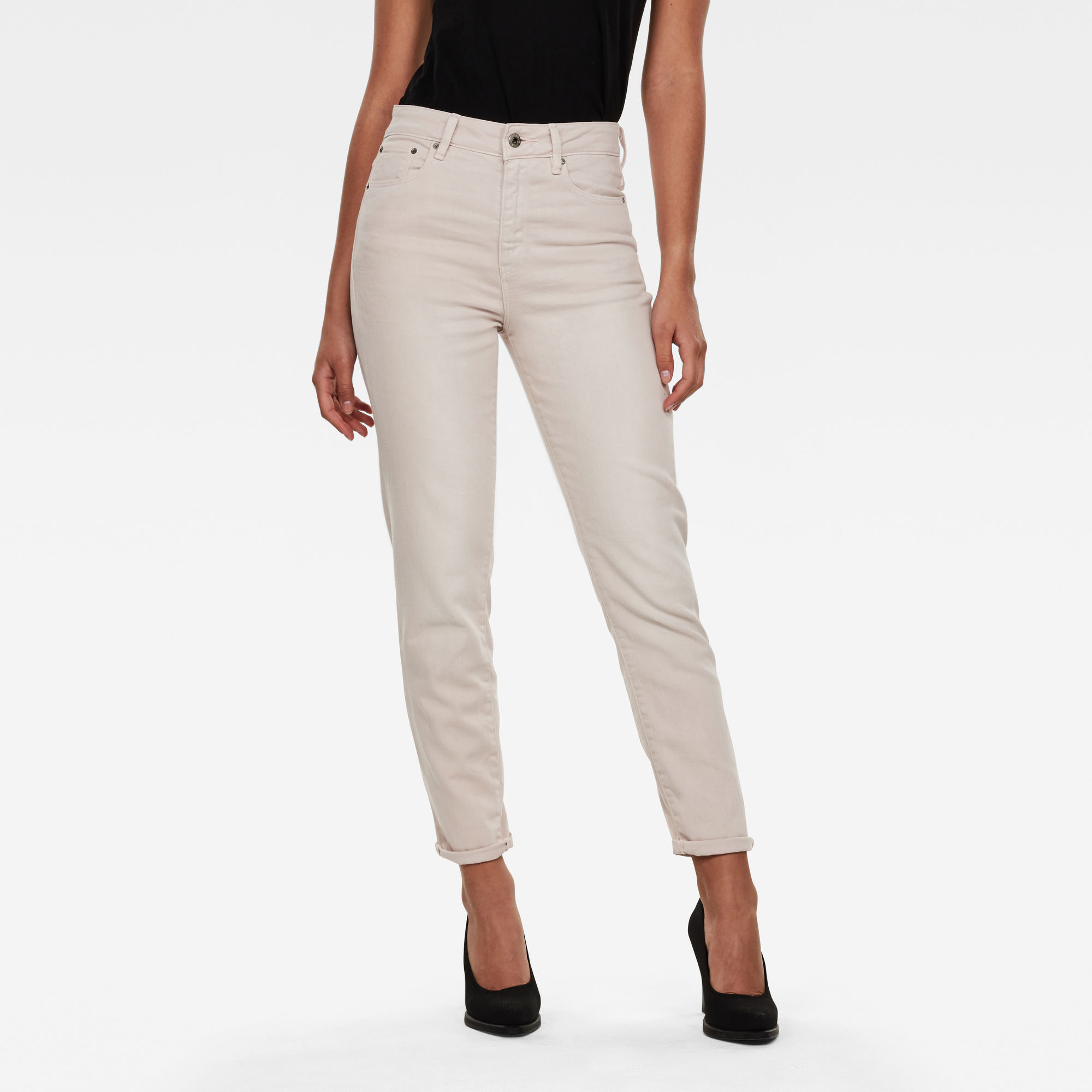 3301 High Straight 90's Ankle Colored Jeans | Grey | G-Star RAW®