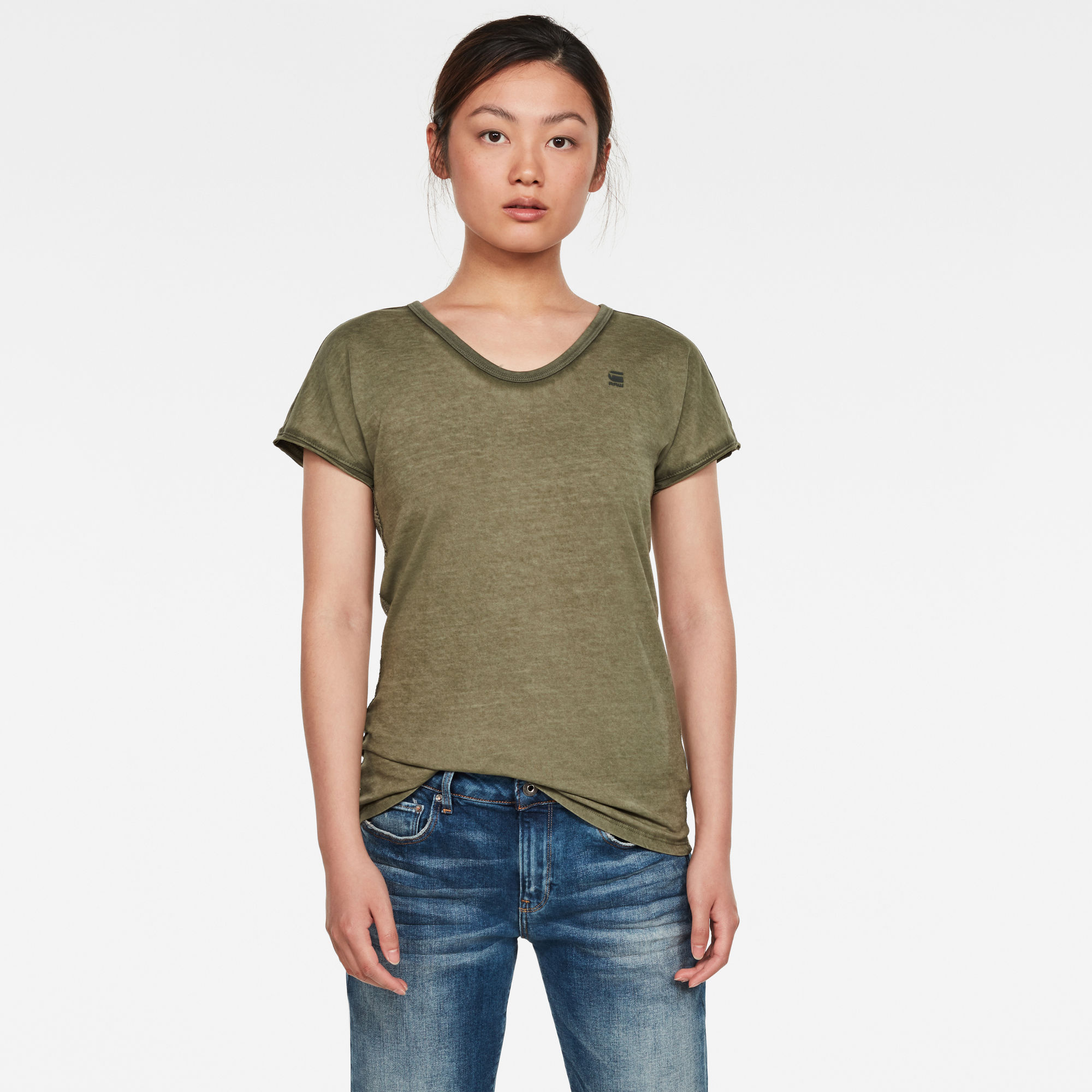 Eyben Mesh Slim Top | Green | G-Star RAW® US