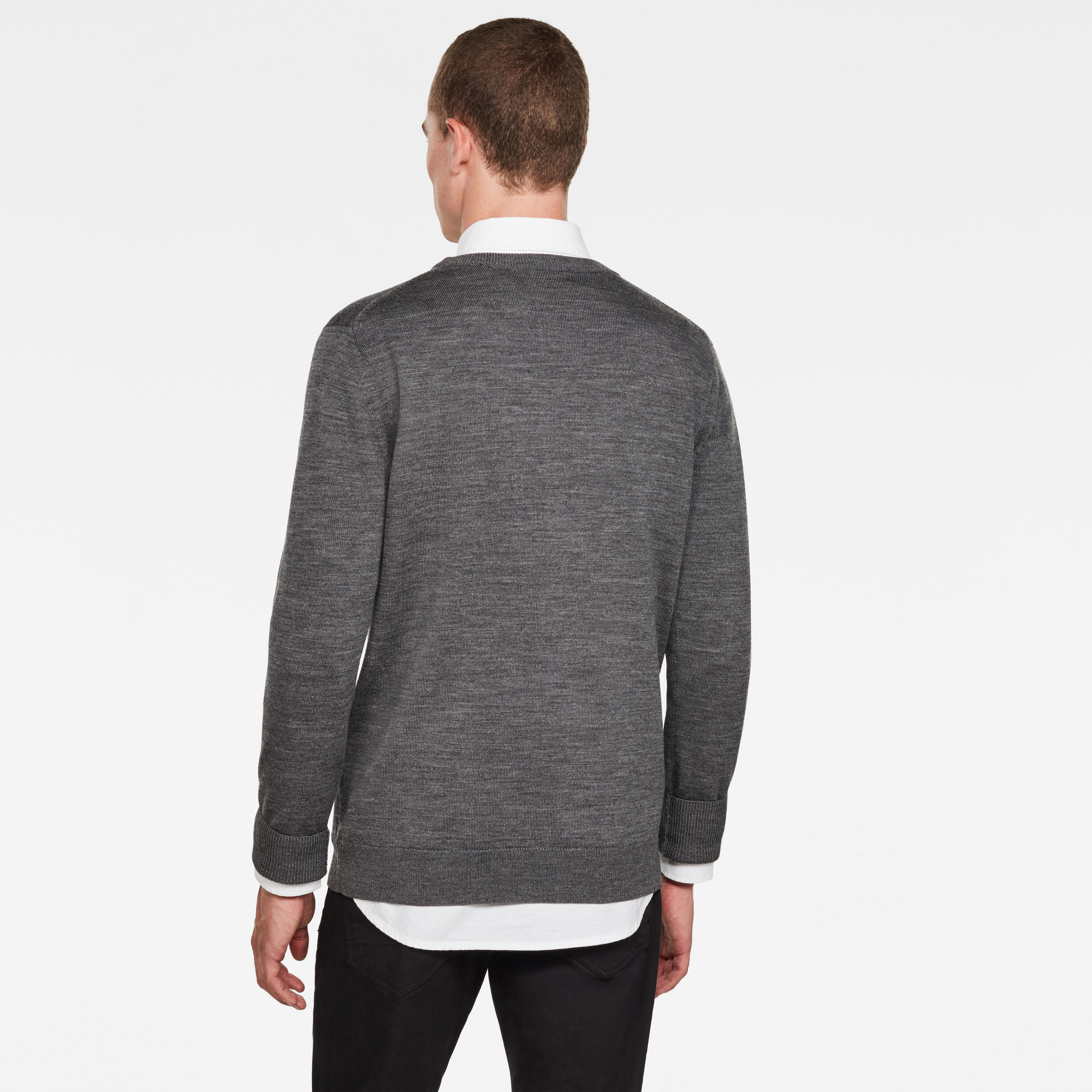 Premium Basic Knitted Sweater | Grey | G-Star RAW®
