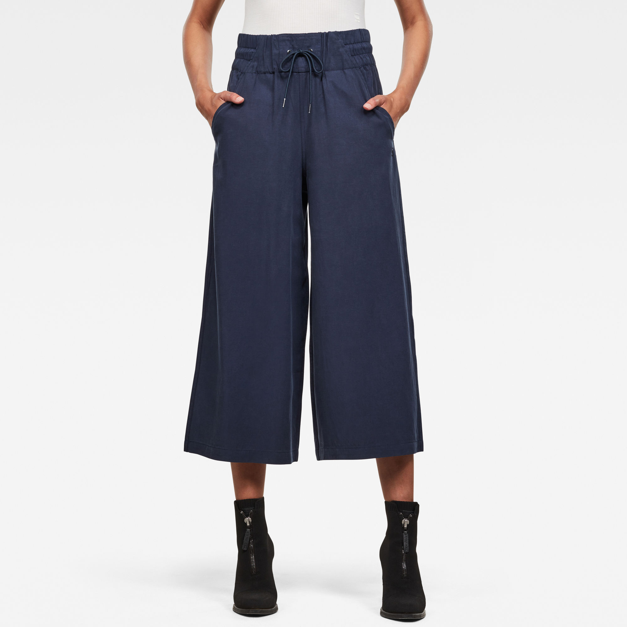 High Waist Culotte Pant | Dark blue | G-Star RAW® AU