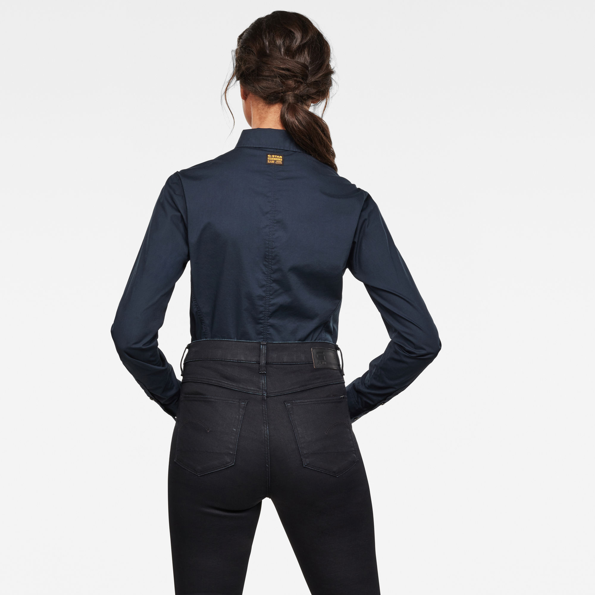 Kick Back Slim Shirt | Dark blue | G-Star RAW®