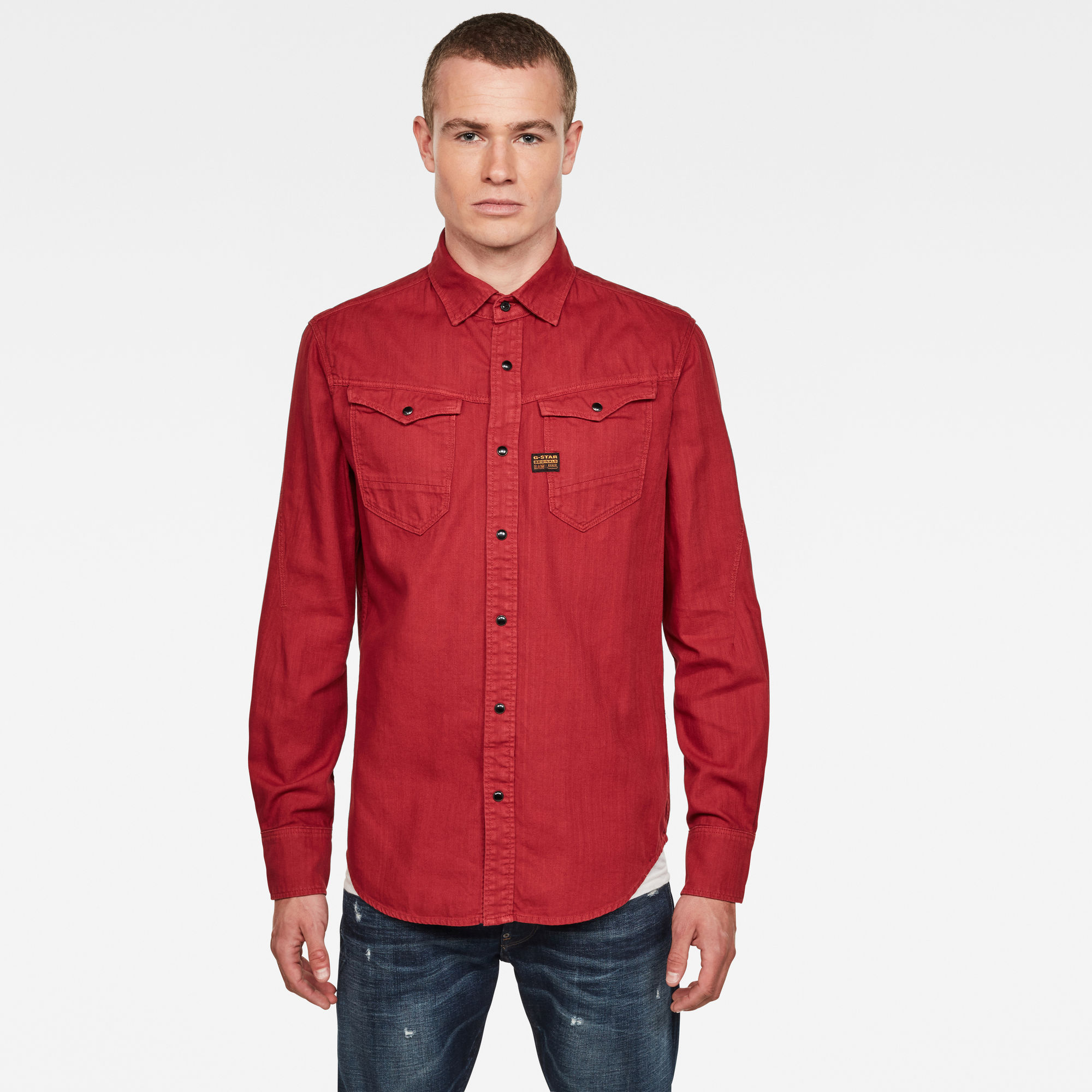Arc Slim Shirt | Red | G-Star RAW®